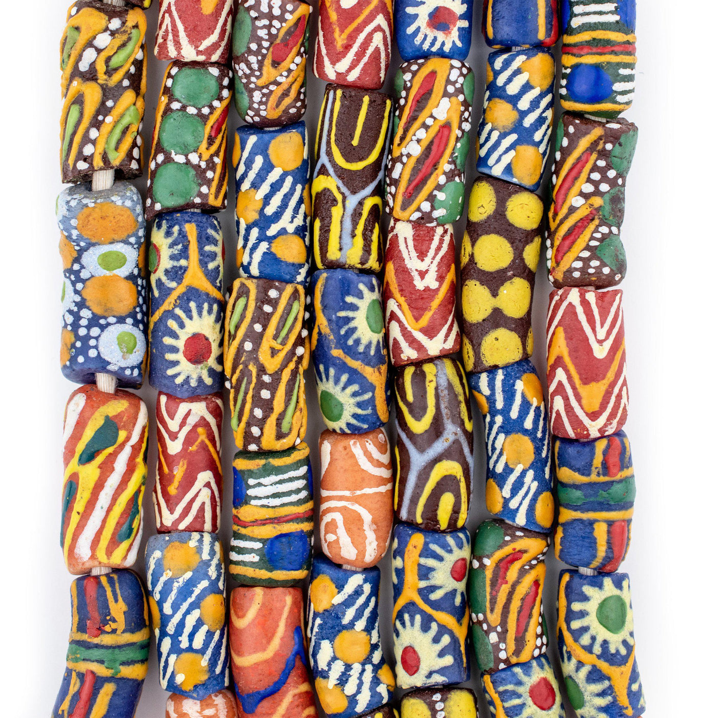 Rainbow Mix Krobo Powder Glass Beads — The Bead Chest