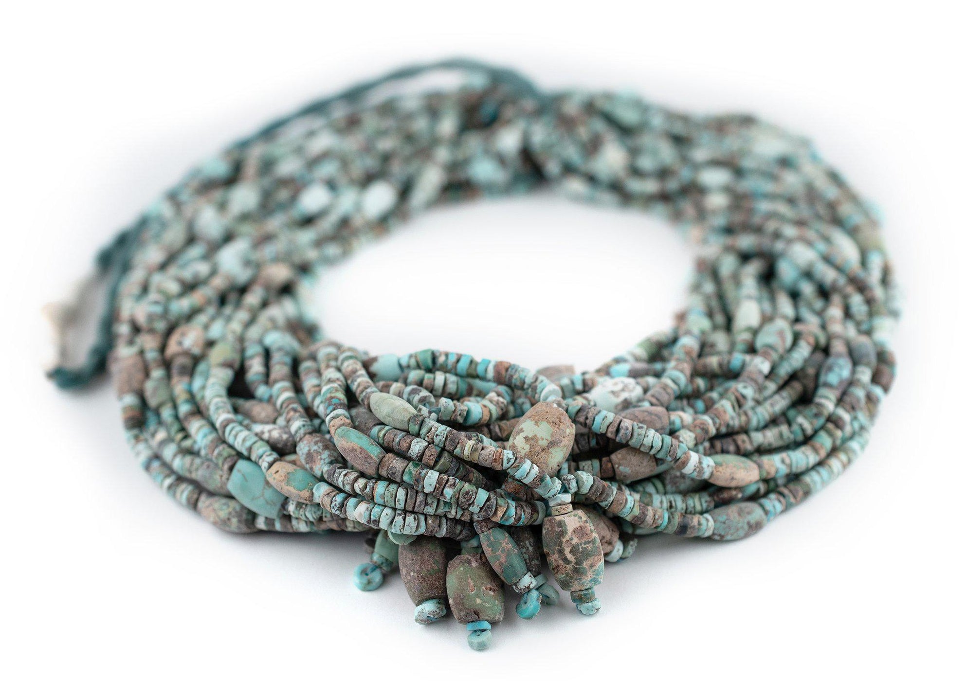 Middle Eastern Turquoise Beads, Single 14 Inch Strand — The Bead Chest