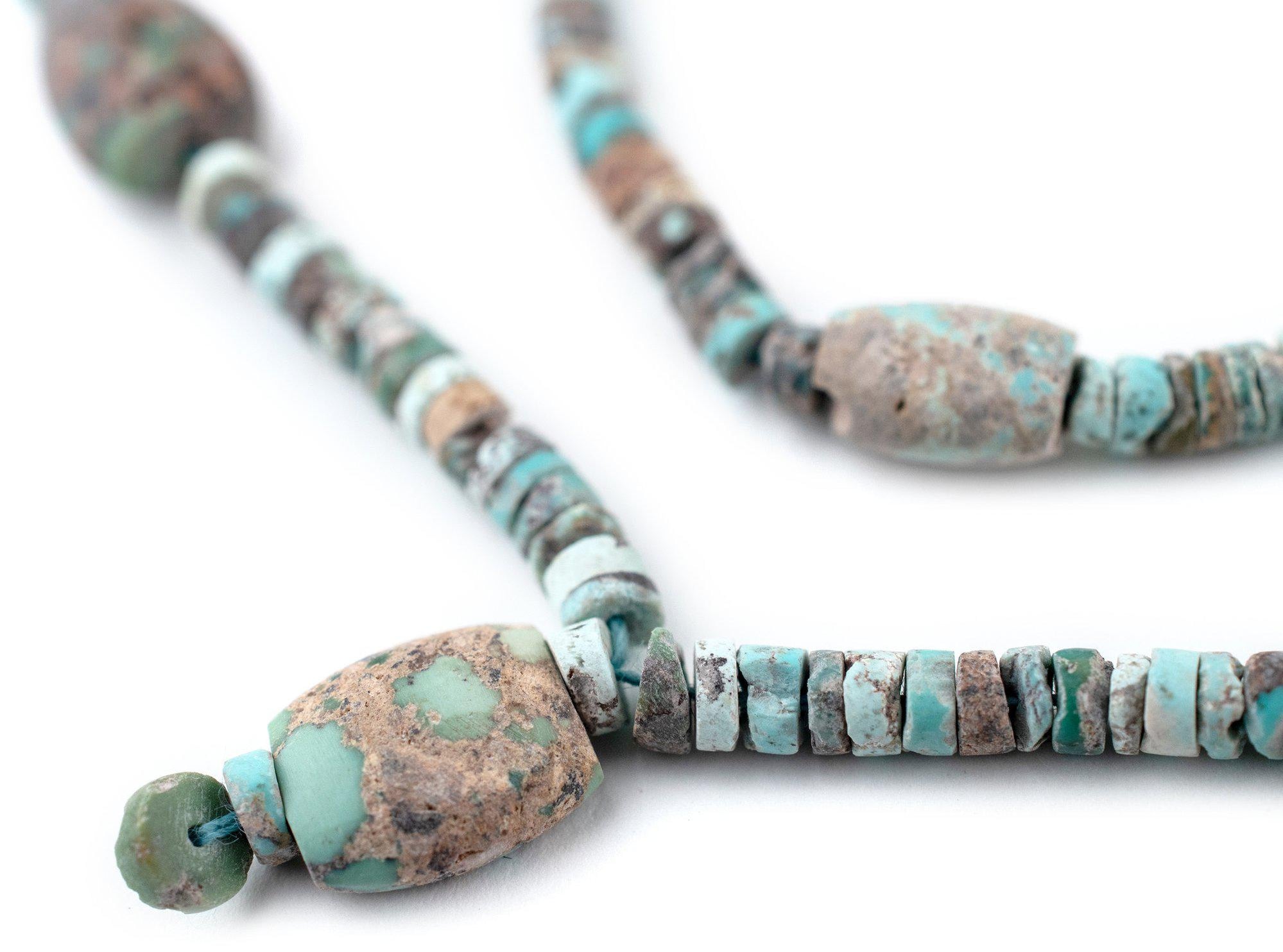 Middle Eastern Turquoise Beads, Single 14 Inch Strand — The Bead Chest