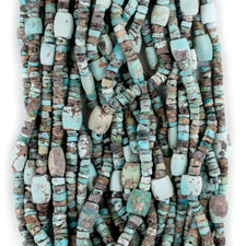 Middle Eastern Turquoise Beads, Single 14 Inch Strand — The Bead Chest