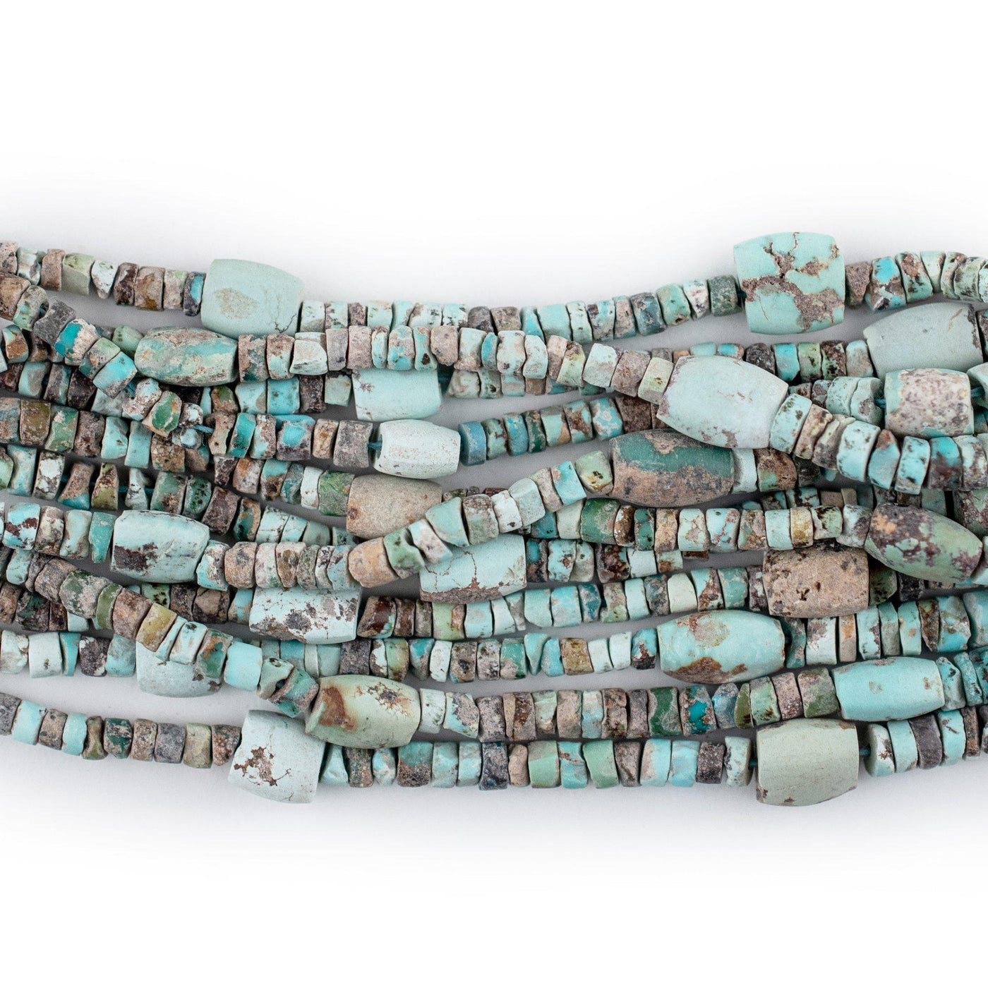 Middle Eastern Turquoise Beads, Single 14 Inch Strand — The Bead Chest