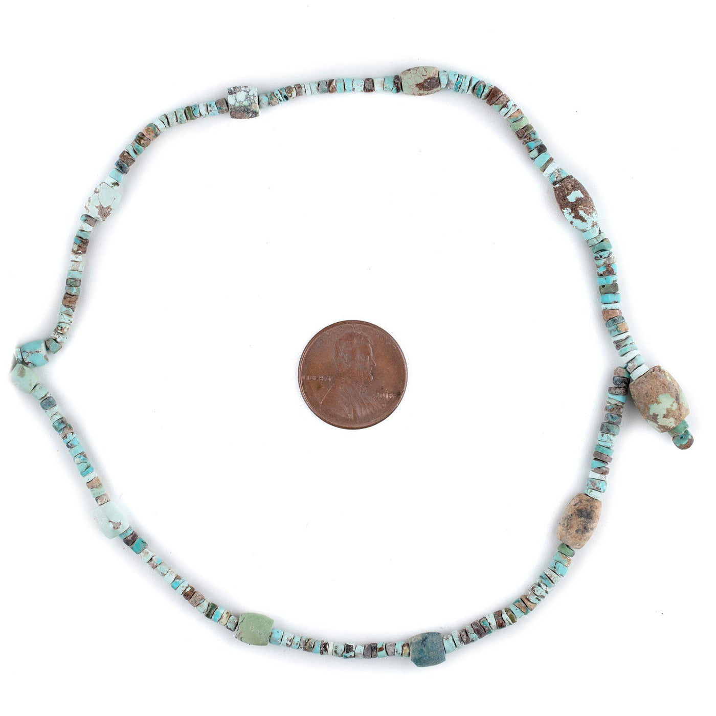 Middle Eastern Turquoise Beads, Single 14 Inch Strand — The Bead Chest