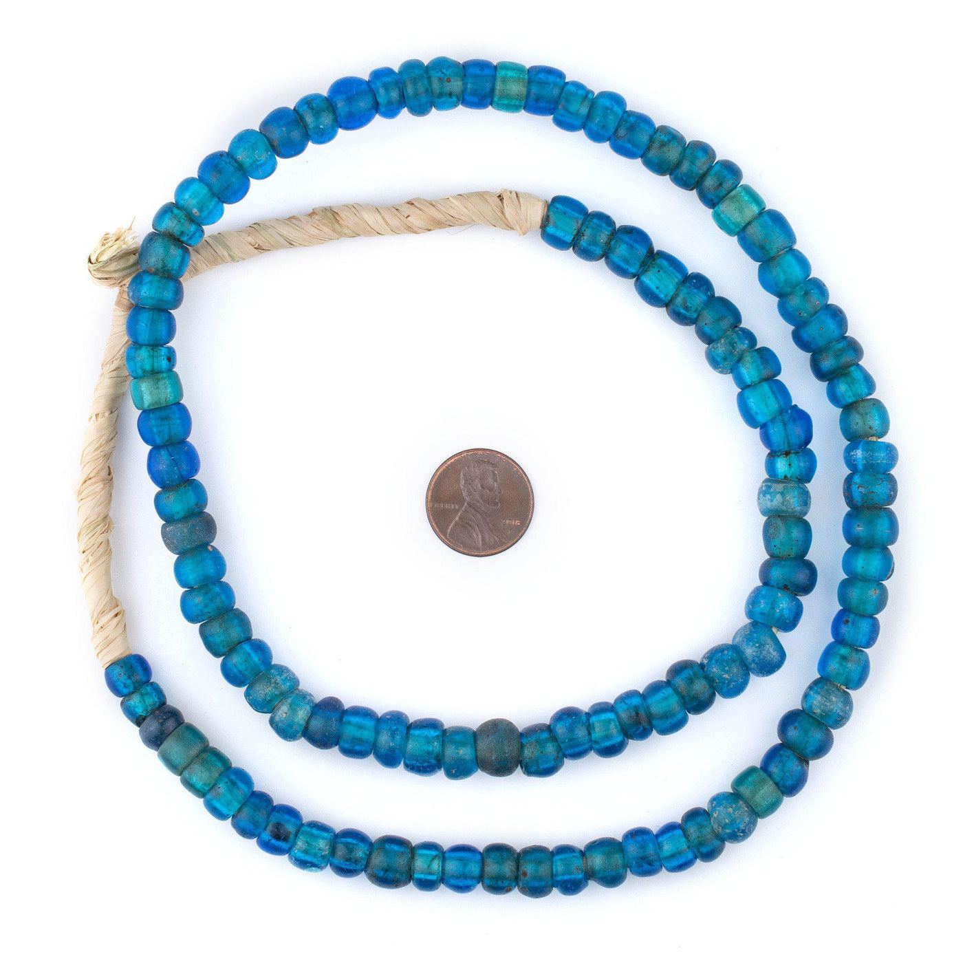 Old Translucent Brilliant Blue Padre Beads — The Bead Chest