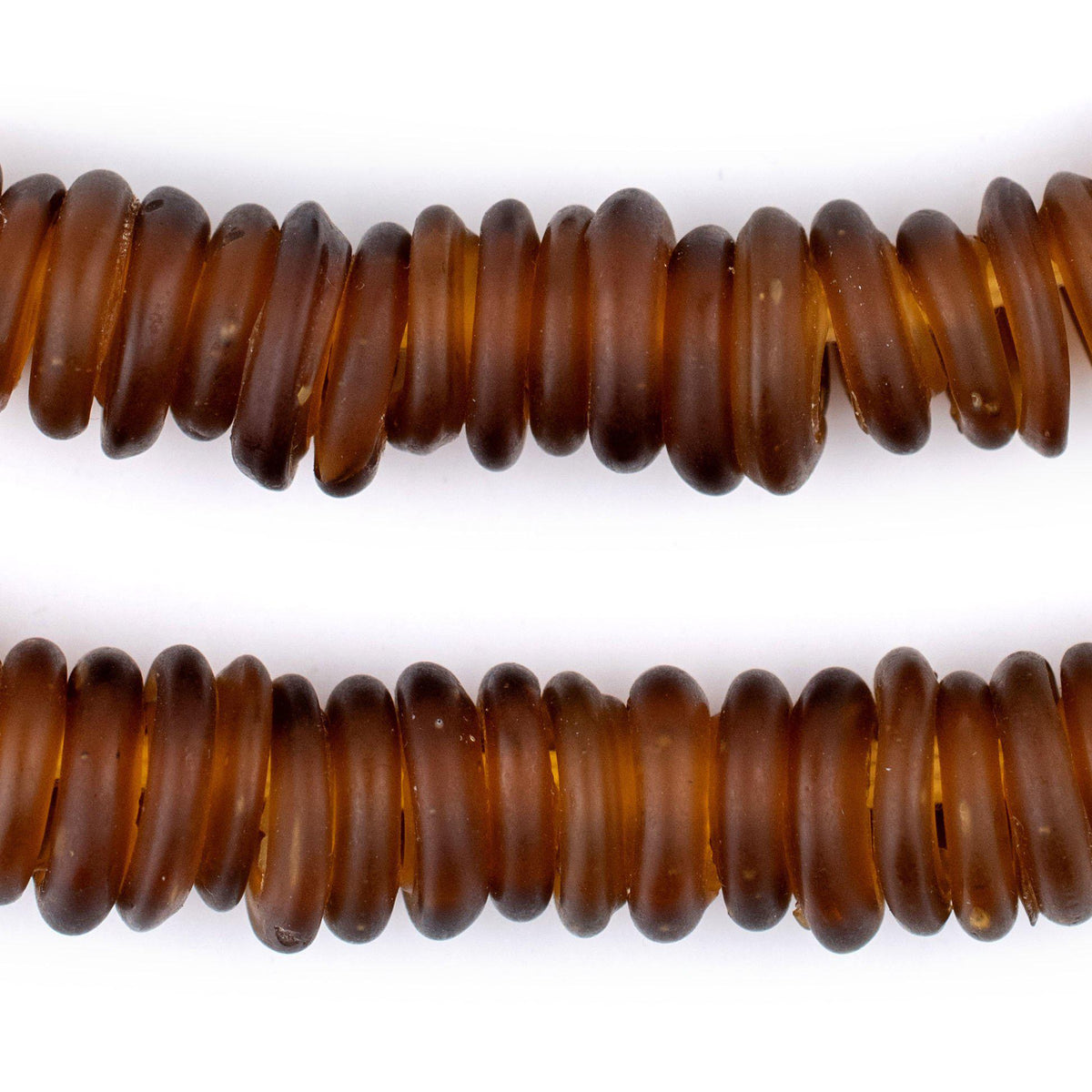 African Old Amber Annular Wound Dogan Trade Beads — The Bead Chest