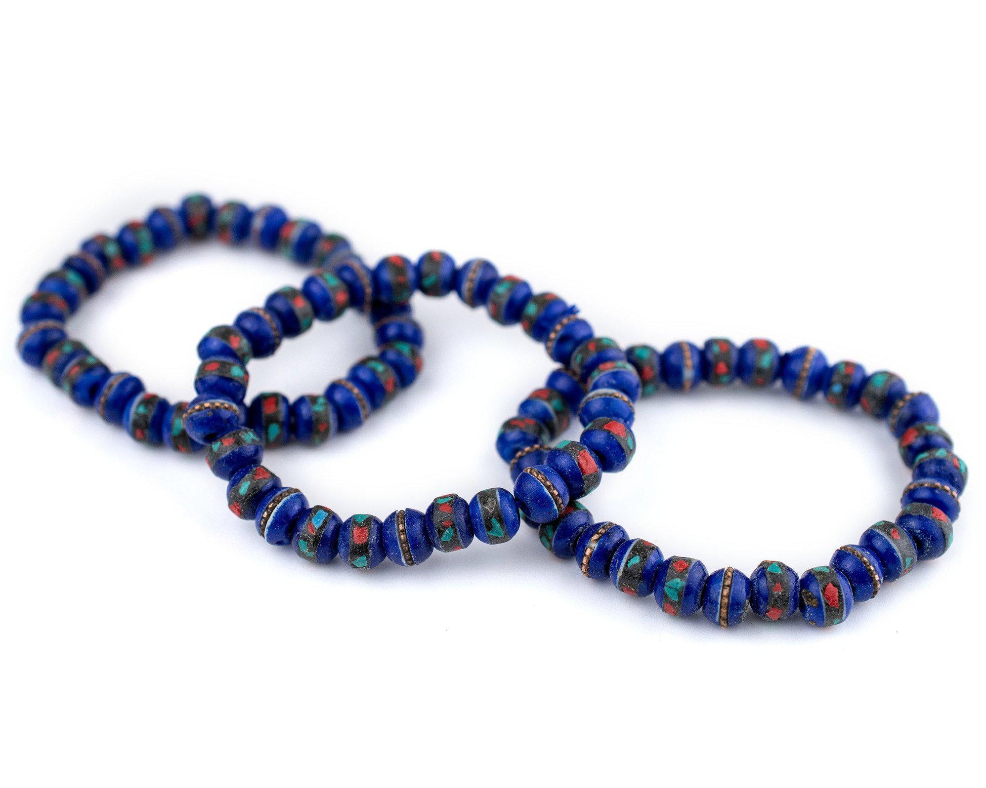 Cobalt Blue Nepal Mala Bracelet — The Bead Chest