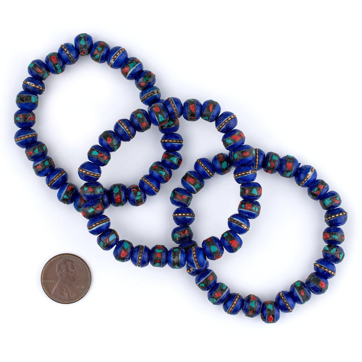 Cobalt Blue Nepal Mala Bracelet — The Bead Chest