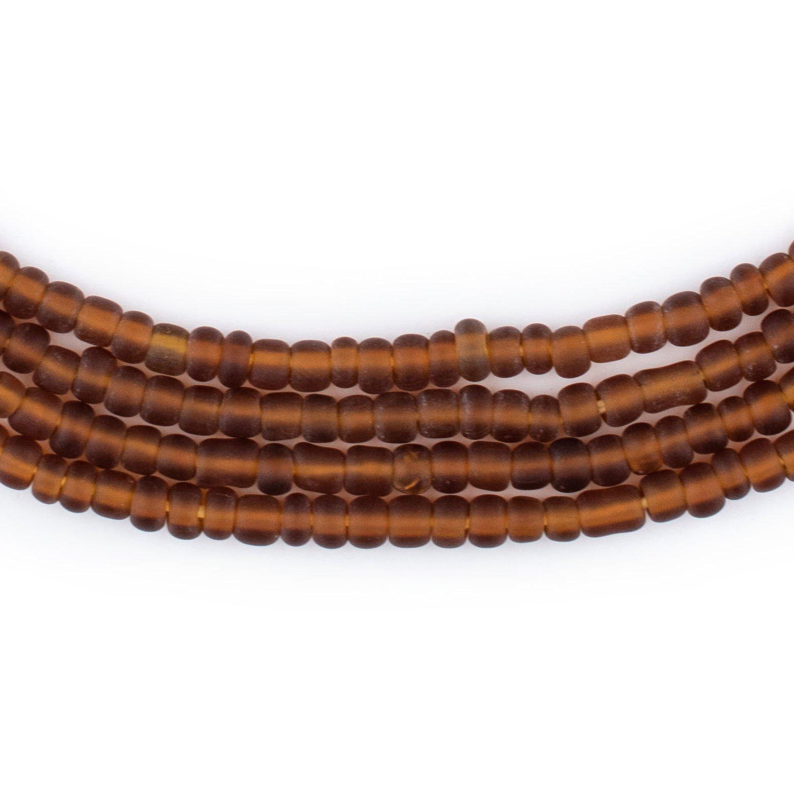 Translucent Brown Matte Glass Seed Beads (4mm) — The Bead Chest
