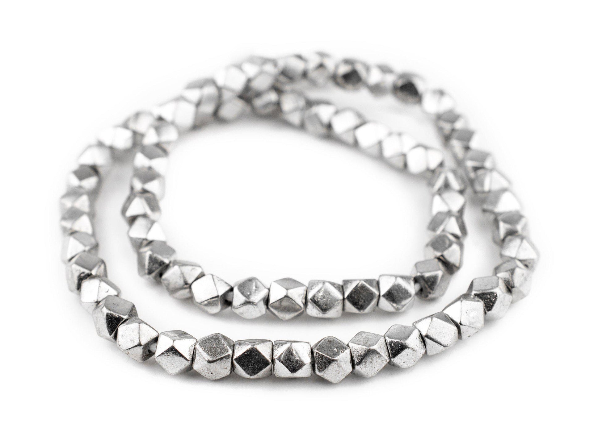 Jumbo Silver Diamond Cut Beads (9mm) — The Bead Chest