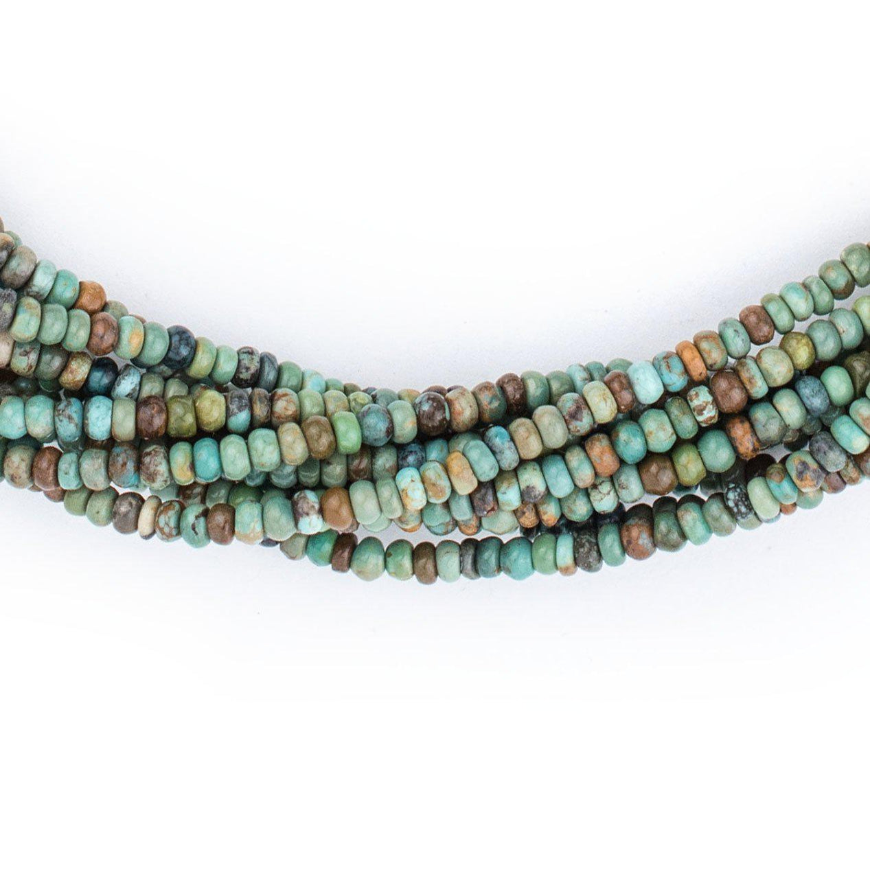 Green Turquoise Rondelle Beads (3mm) — The Bead Chest