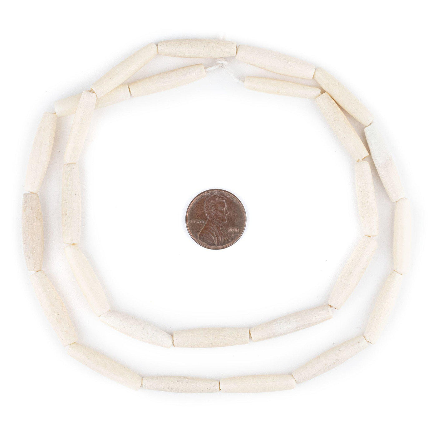 White Bone Hair Pipe Beads (1 inch, 25mm) — The Bead Chest