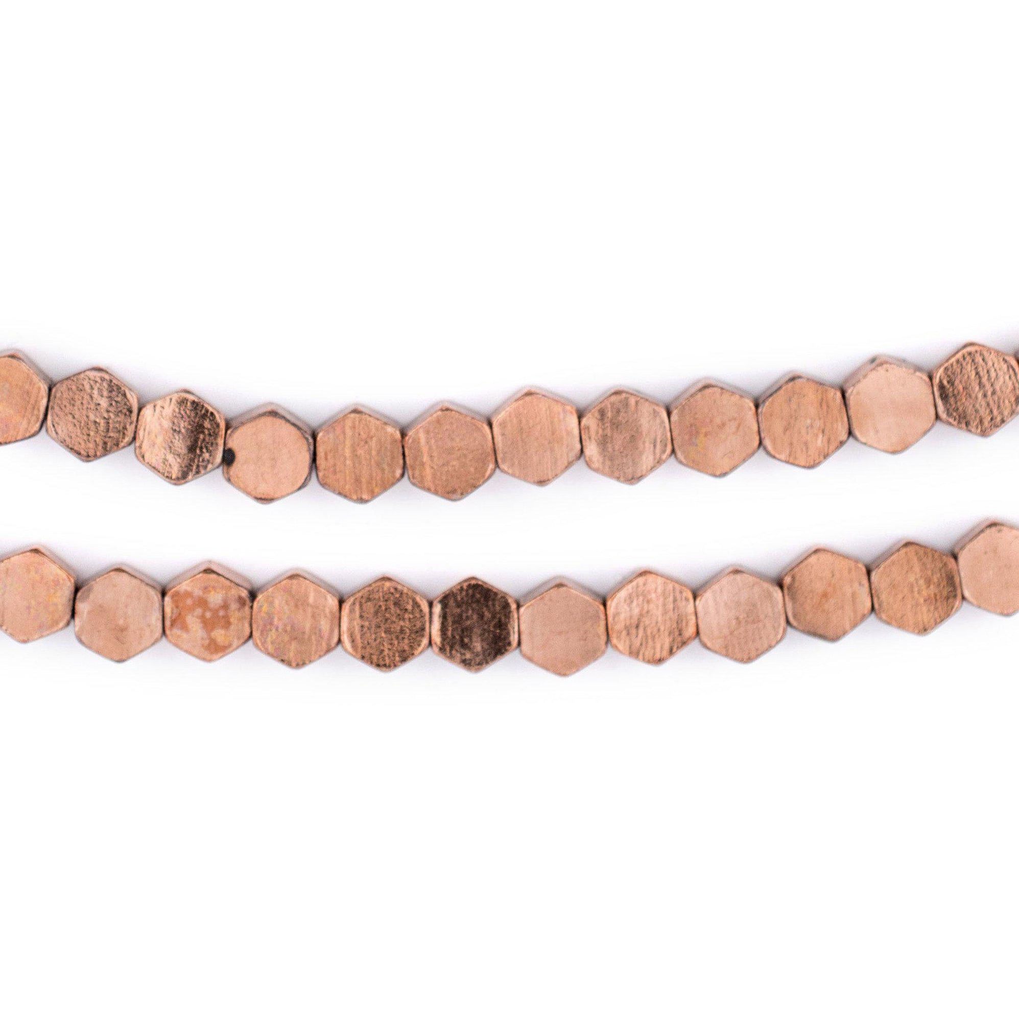 Hexagonal Copper Beads (6mm) — The Bead Chest