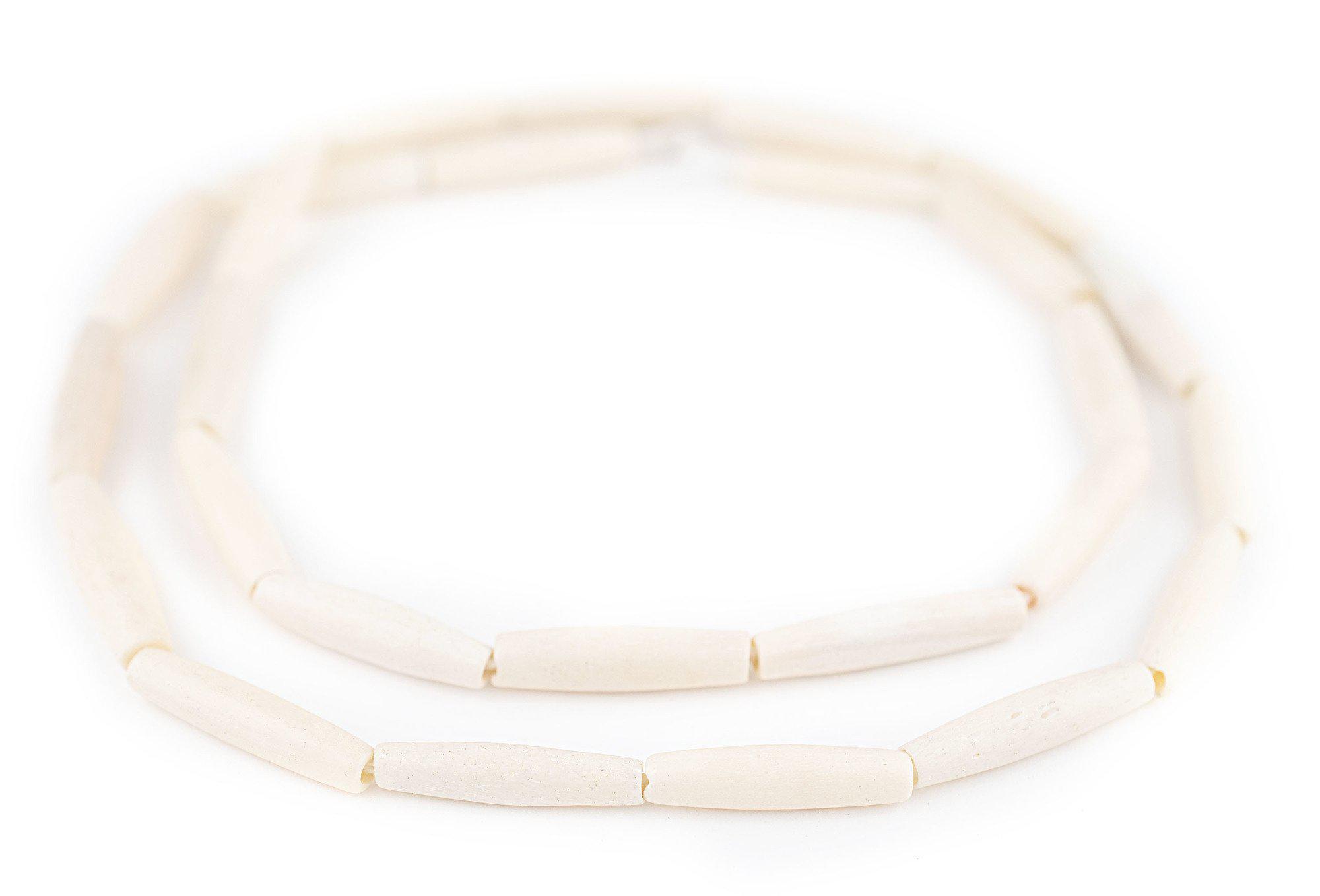 White Bone Hair Pipe Beads (1 inch, 25mm) — The Bead Chest