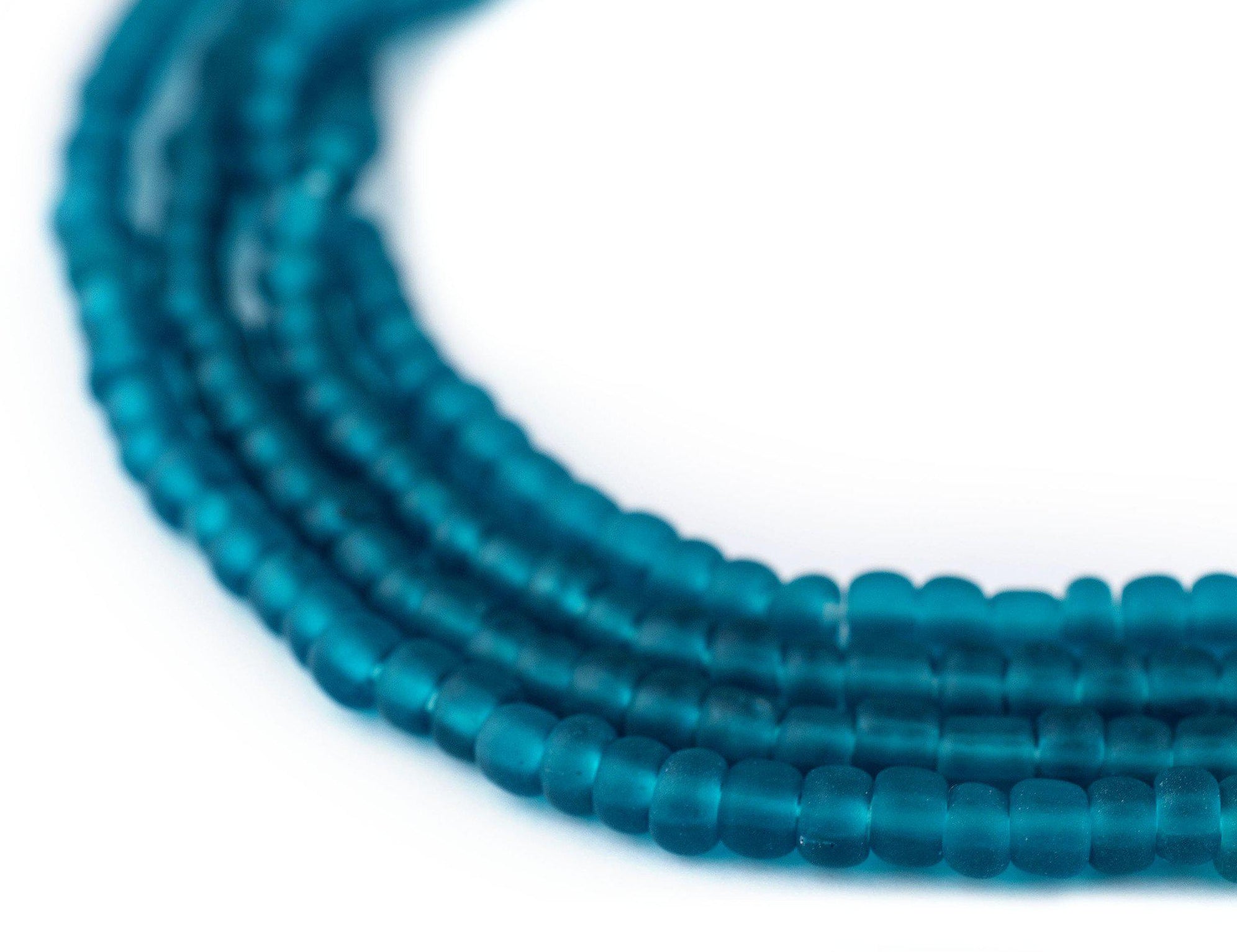 Teal Matte Glass Seed Beads (4mm) — The Bead Chest