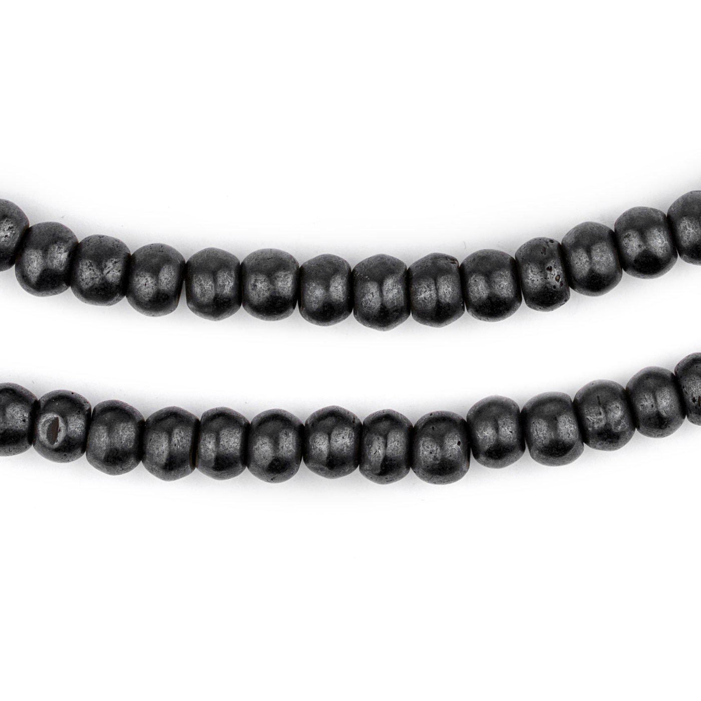Polished Black Bone Mala Beads (6mm) — The Bead Chest