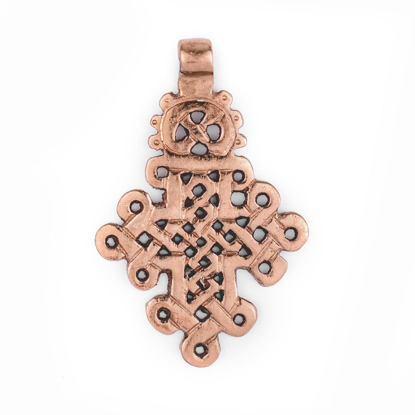 Copper Coptic Cross Pendant (66x43mm) — The Bead Chest