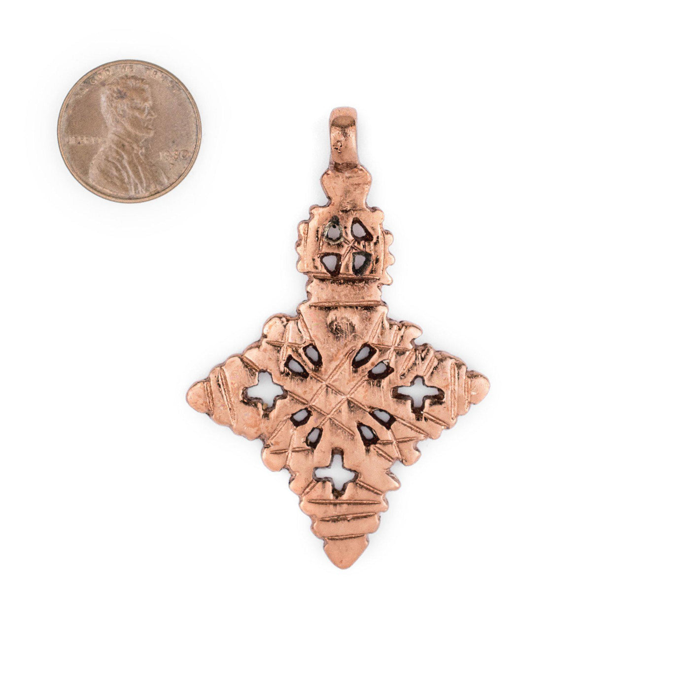 Copper Coptic Cross Pendant (60x39mm) — The Bead Chest