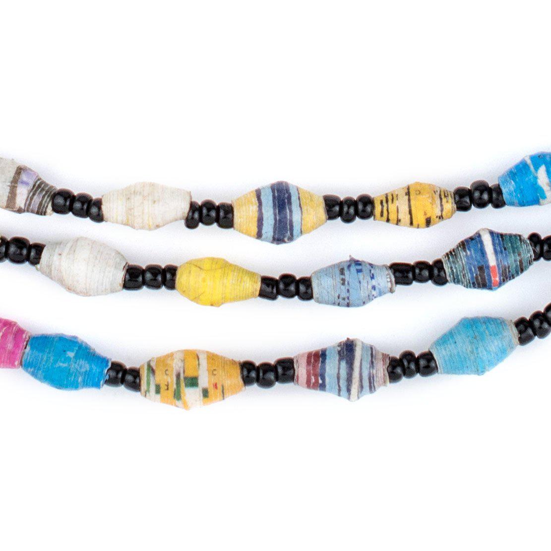 Small Multicolor Paper Beads (Long Strand) — The Bead Chest