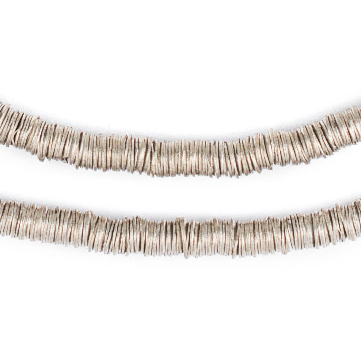 Shiny Silver Interlocking Crisp Beads (6mm, 16 Inch Strand) — The Bead ...