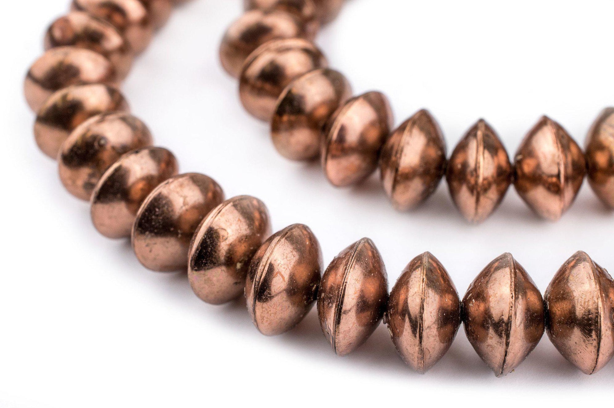 Ethiopian Copper Saucer Beads (14mm) — The Bead Chest