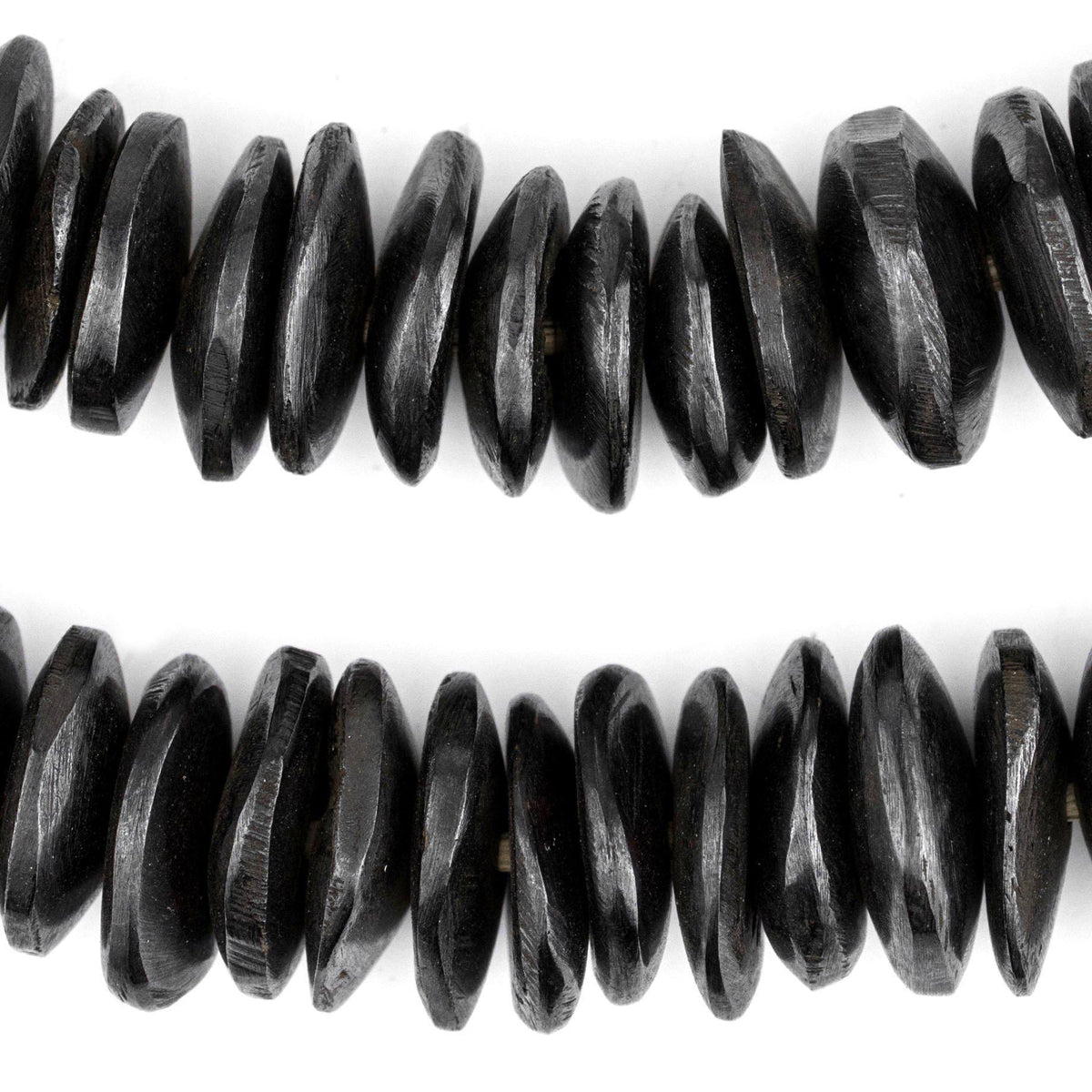 Black Kenya Bone Beads (Disk) — The Bead Chest