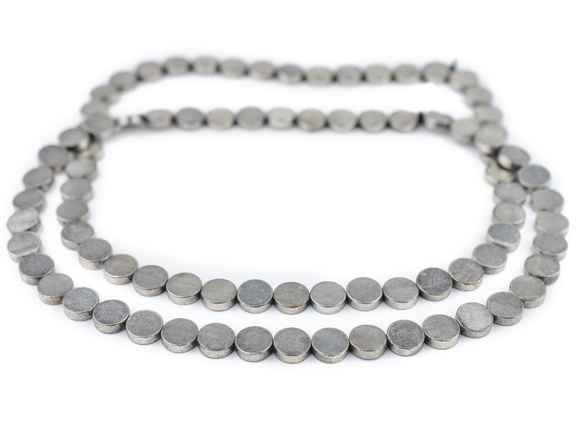 Circular Disk Silver Beads (10mm) — The Bead Chest