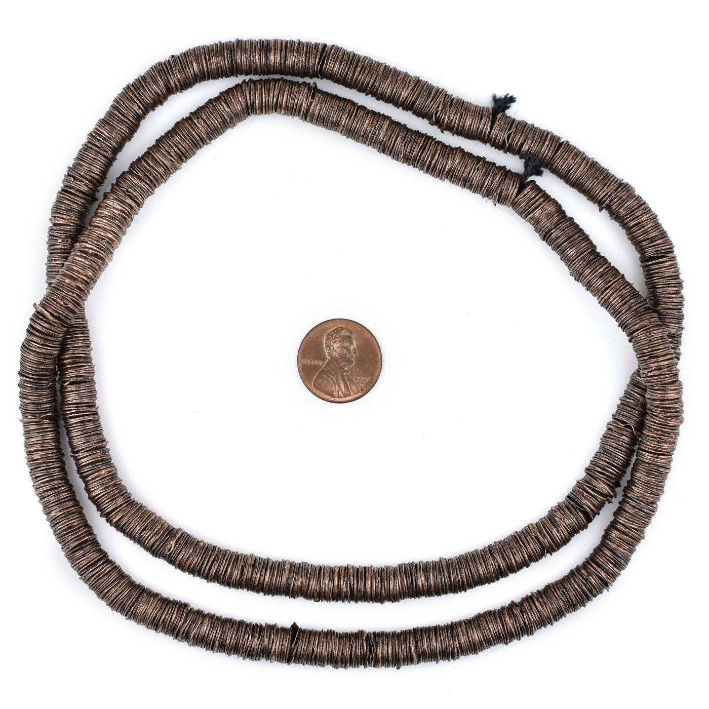 Antiqued Copper Interlocking Crisp Beads (8mm) — The Bead Chest