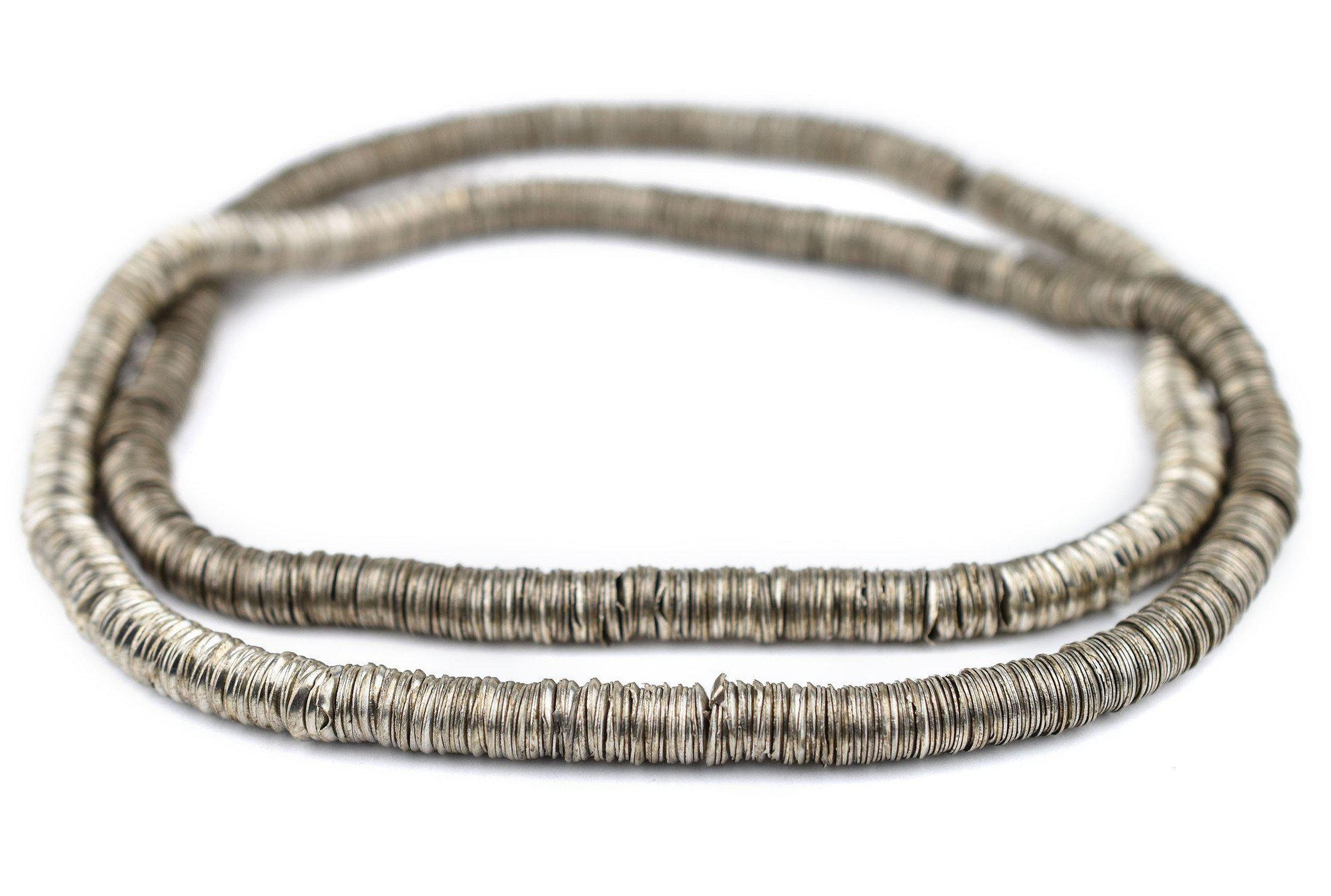 Antique Silver Interlocking Crisp Beads (8mm) — The Bead Chest