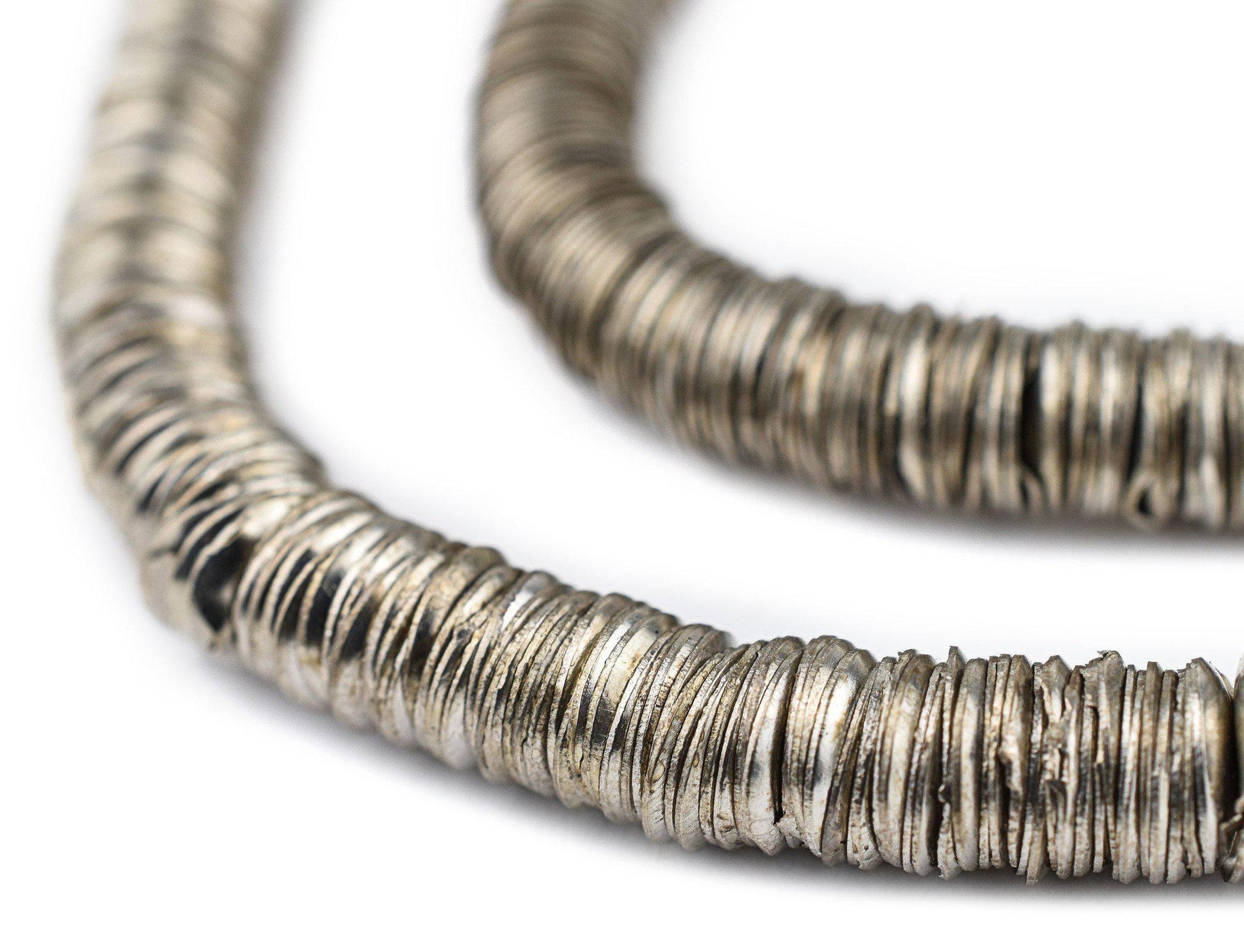 Antique Silver Interlocking Crisp Beads (8mm) — The Bead Chest