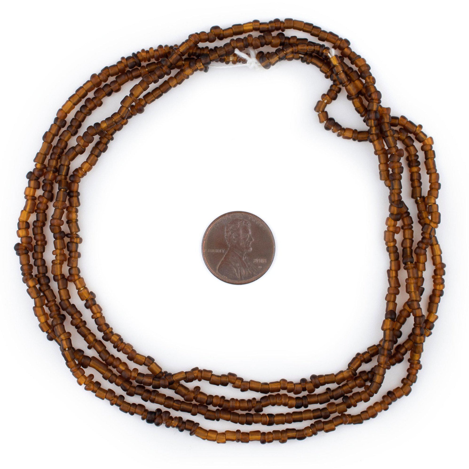 Translucent Brown Matte Glass Seed Beads (3mm) — The Bead Chest