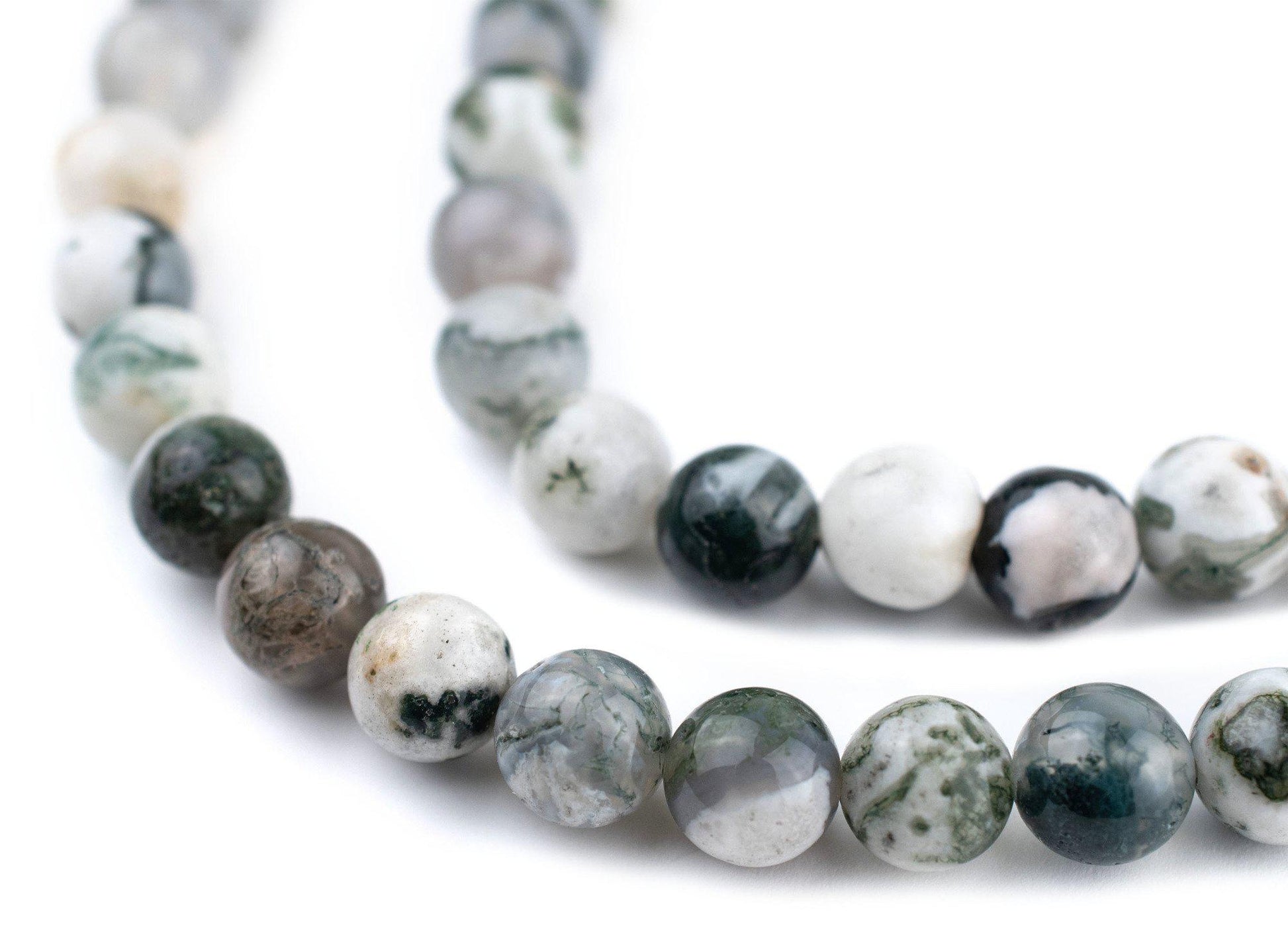 Round Tree Agate Beads (8mm) — The Bead Chest