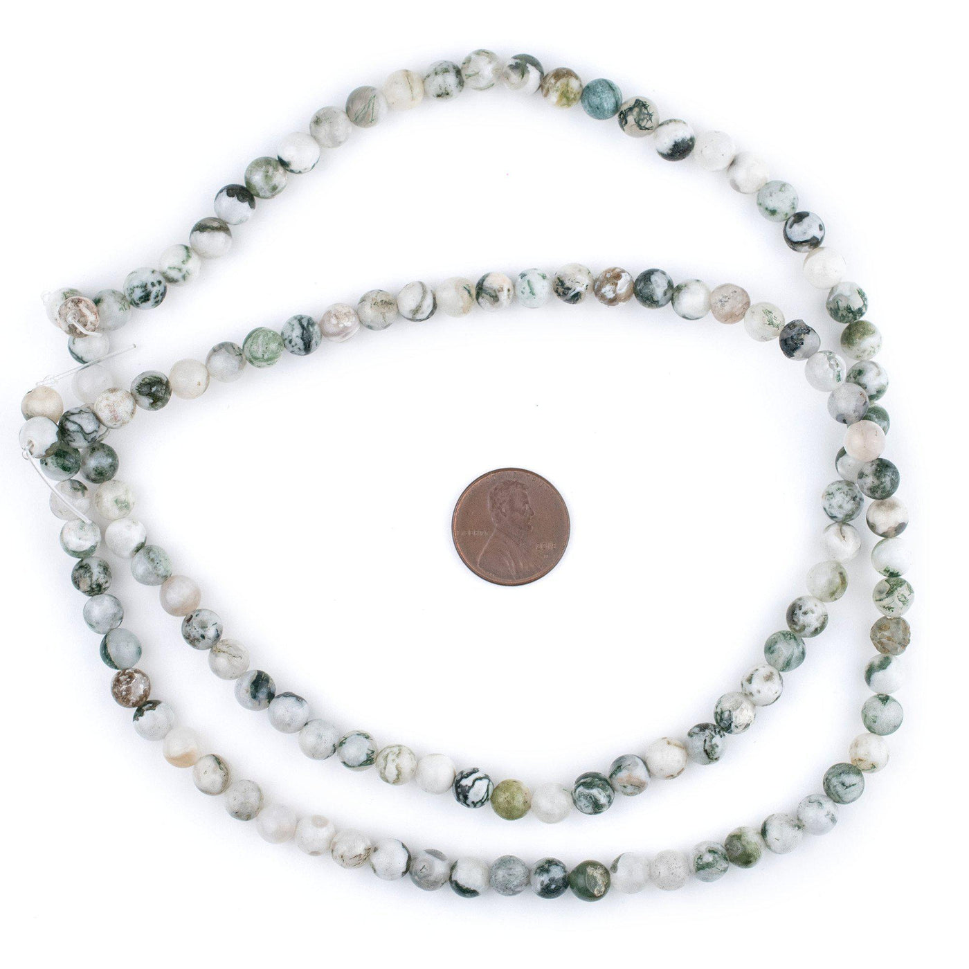 Round Tree Agate Beads (6mm) — The Bead Chest