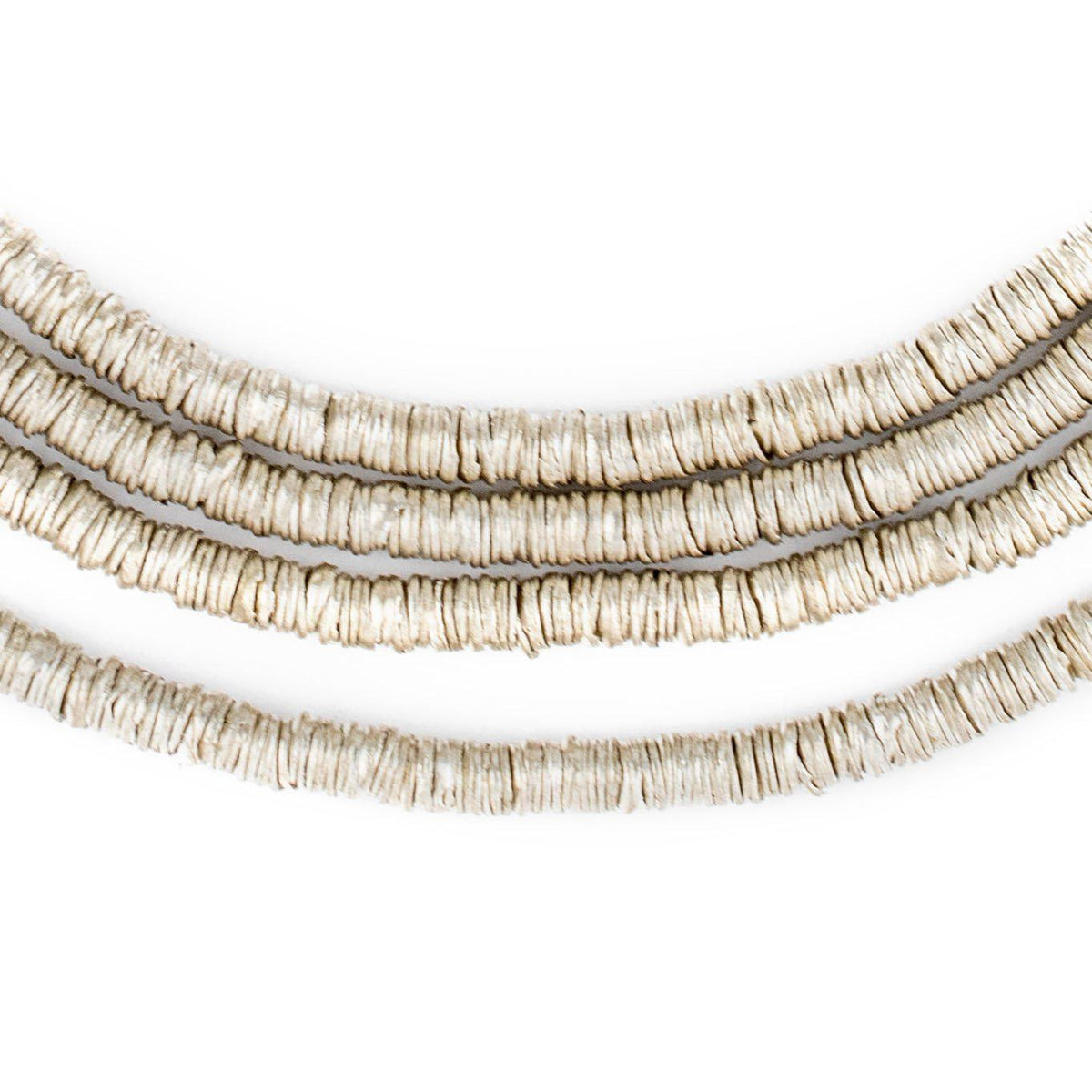 Silver Interlocking Crisp Beads (4mm) — The Bead Chest