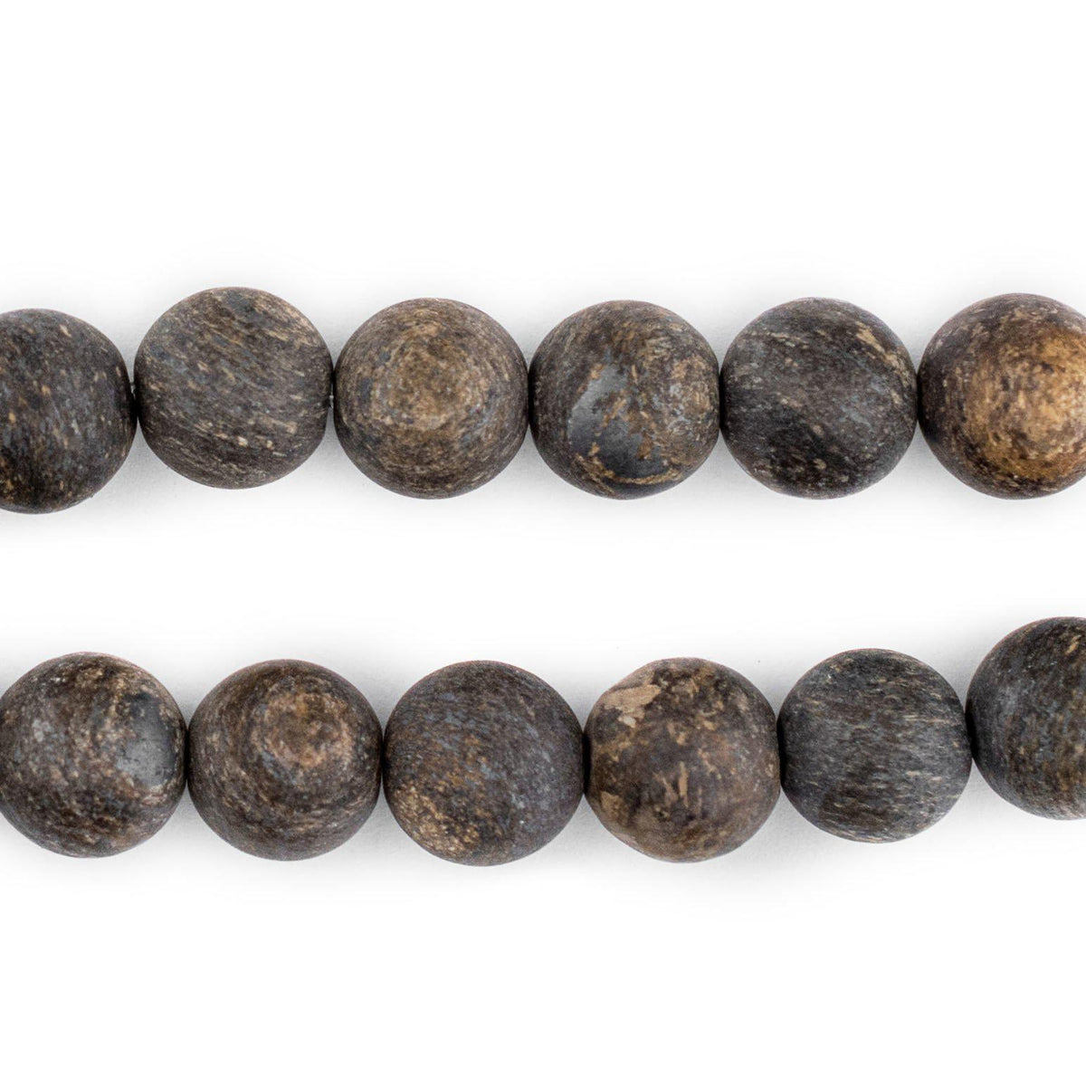 Matte Round Bronzite Beads (10mm) — The Bead Chest
