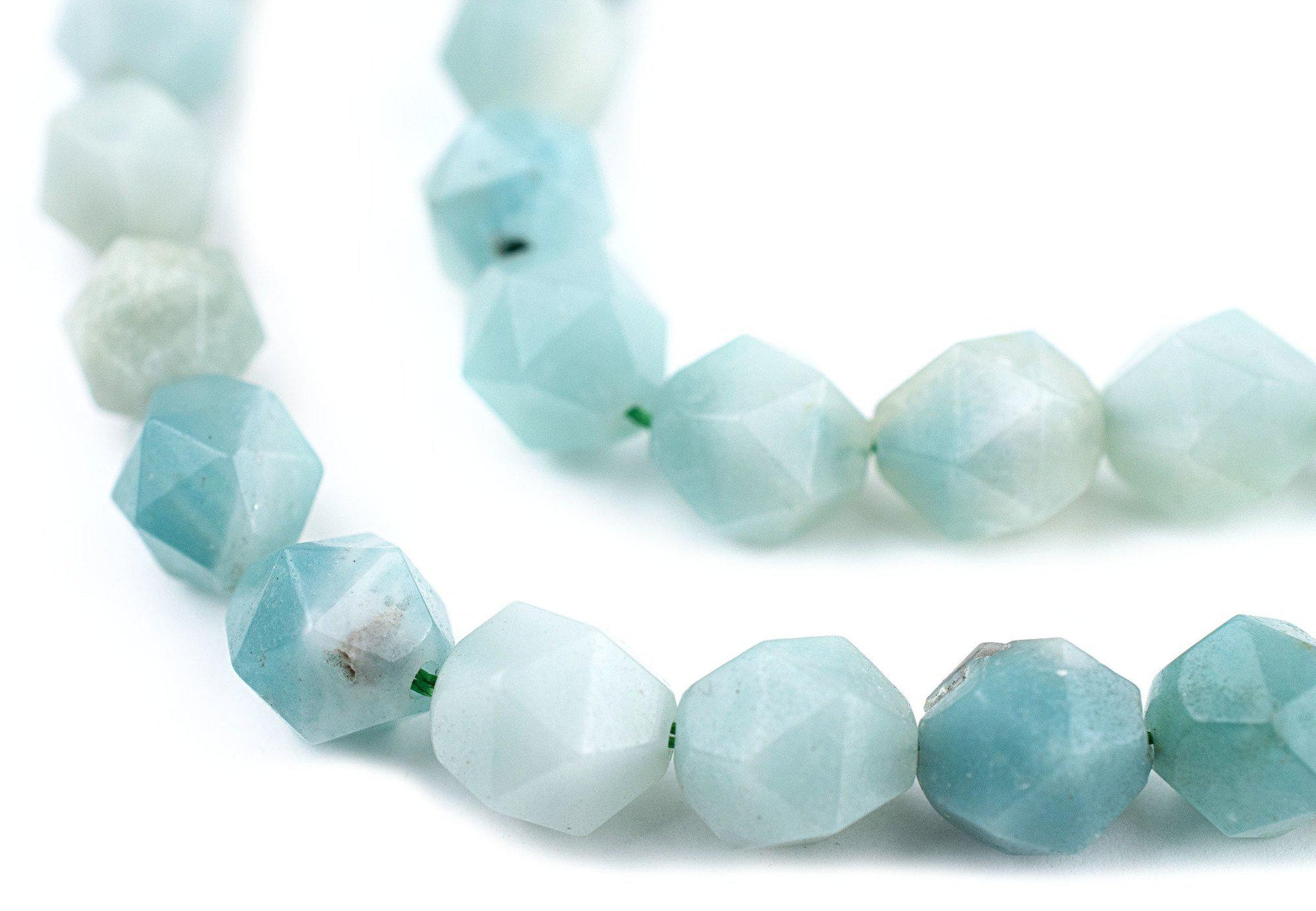 Faceted Diamond Cut Amazonite Beads (10mm) — The Bead Chest