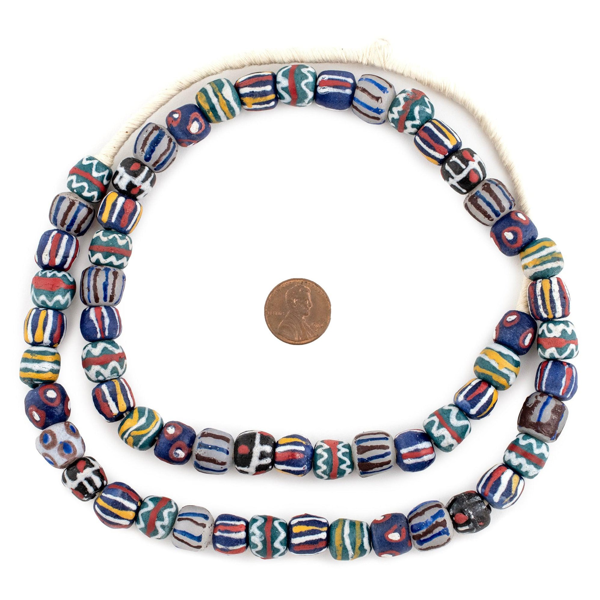 Karaga Medley Round Krobo Beads (12mm) — The Bead Chest