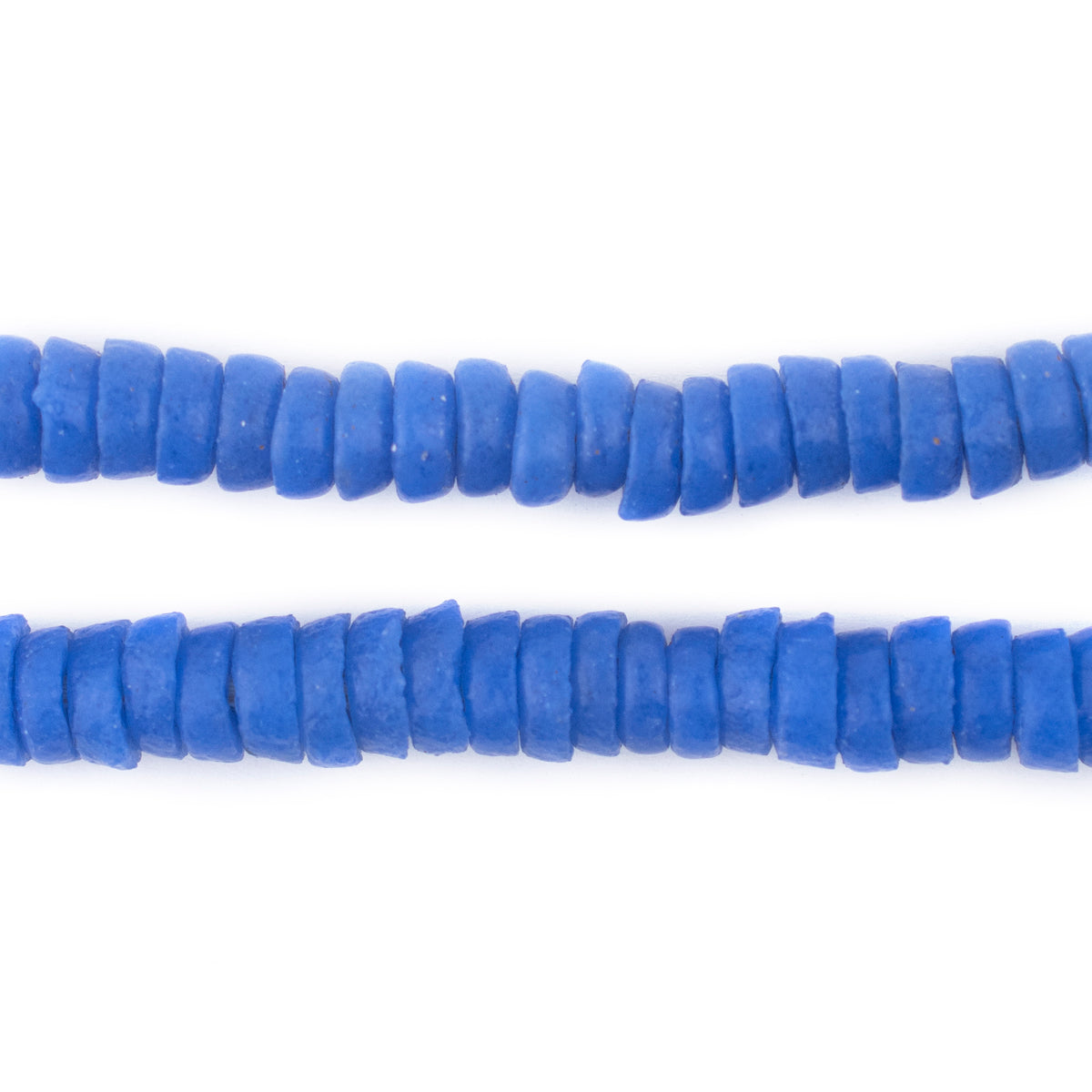 Blue Mini-Disk Sandcast Beads — The Bead Chest
