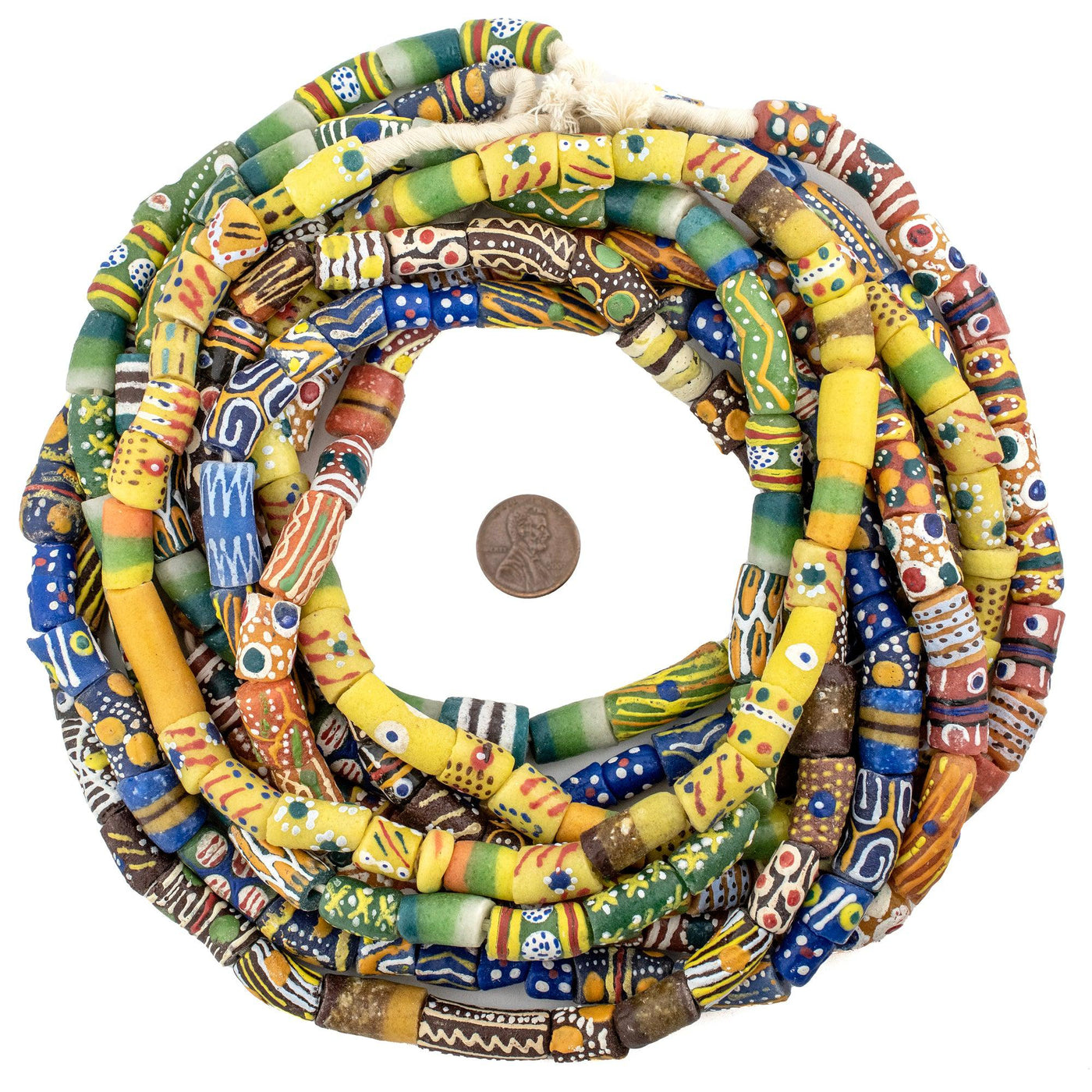 5 Strand Bundle: Ghanaian Krobo Glass Beads — The Bead Chest