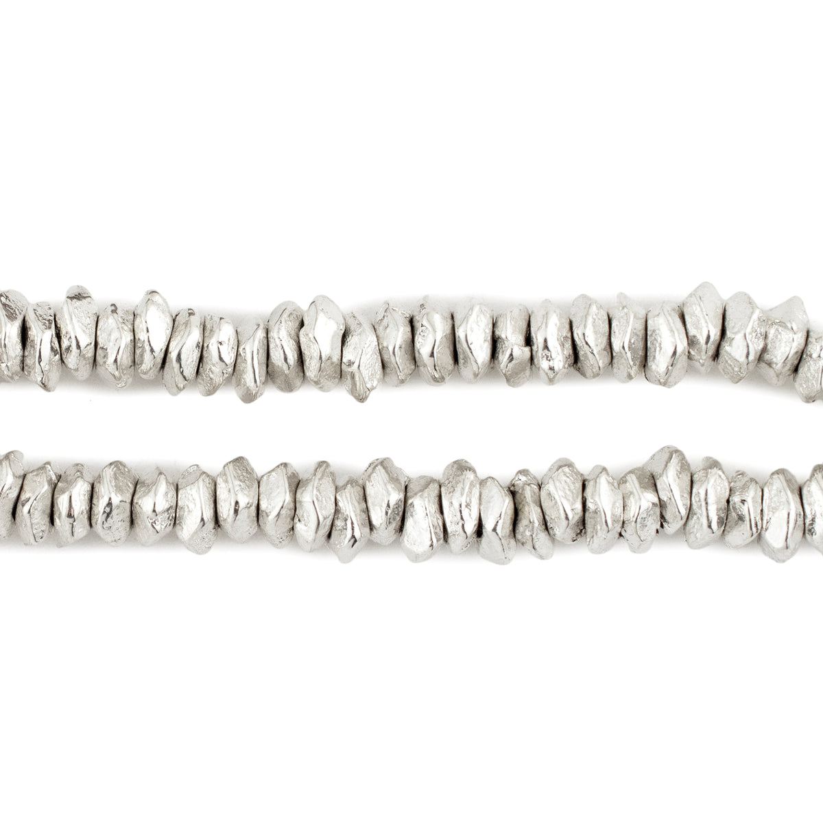 Shiny Silver Faceted Ring Beads (7mm) — The Bead Chest