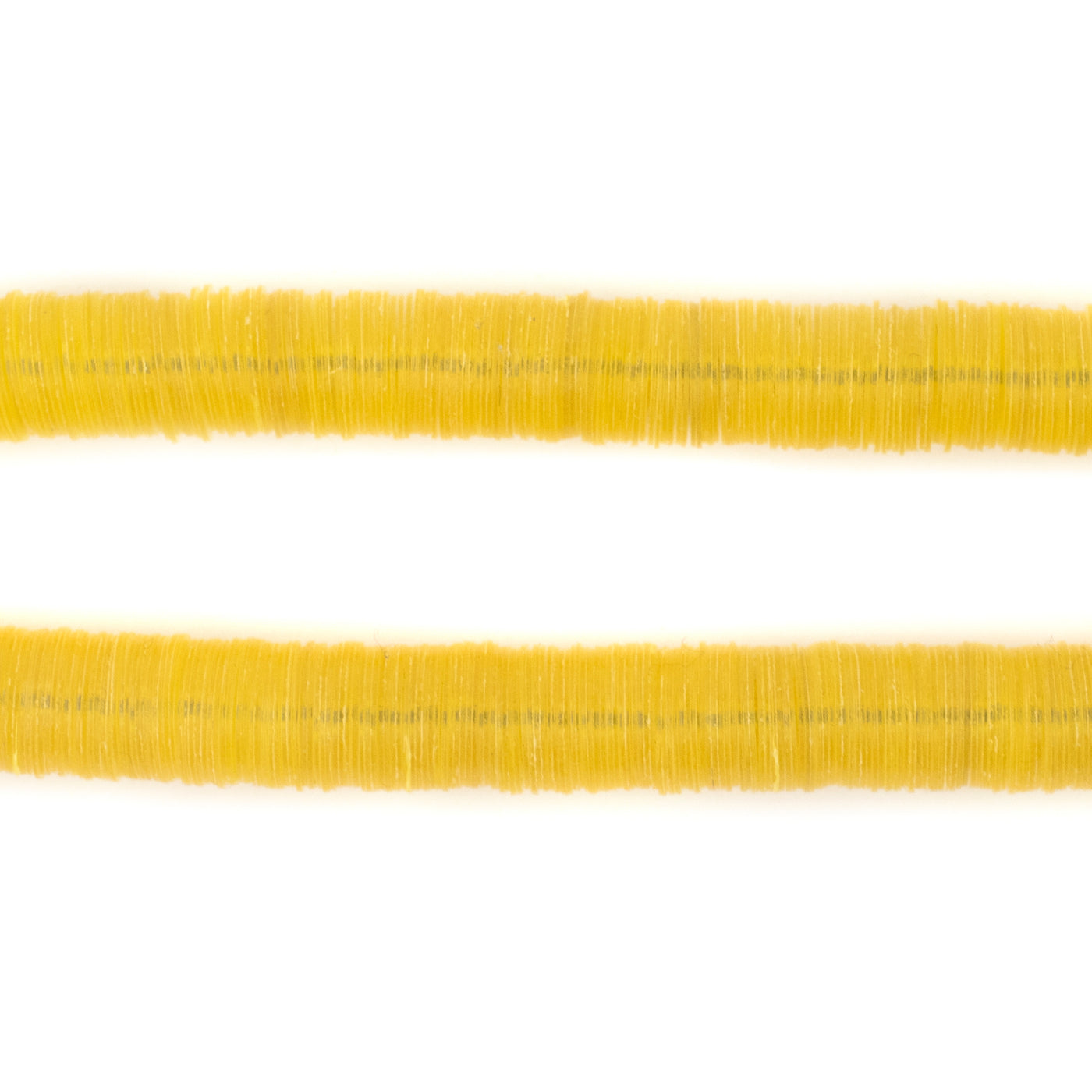 Translucent Yellow Vinyl Phono Record Beads (8mm) — The Bead Chest