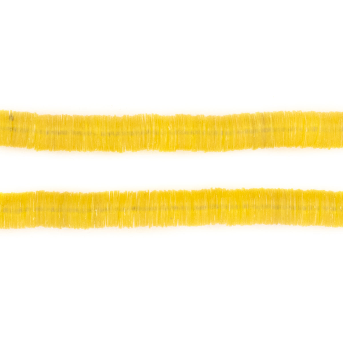 Translucent Yellow Vinyl Phono Record Beads (6mm) — The Bead Chest