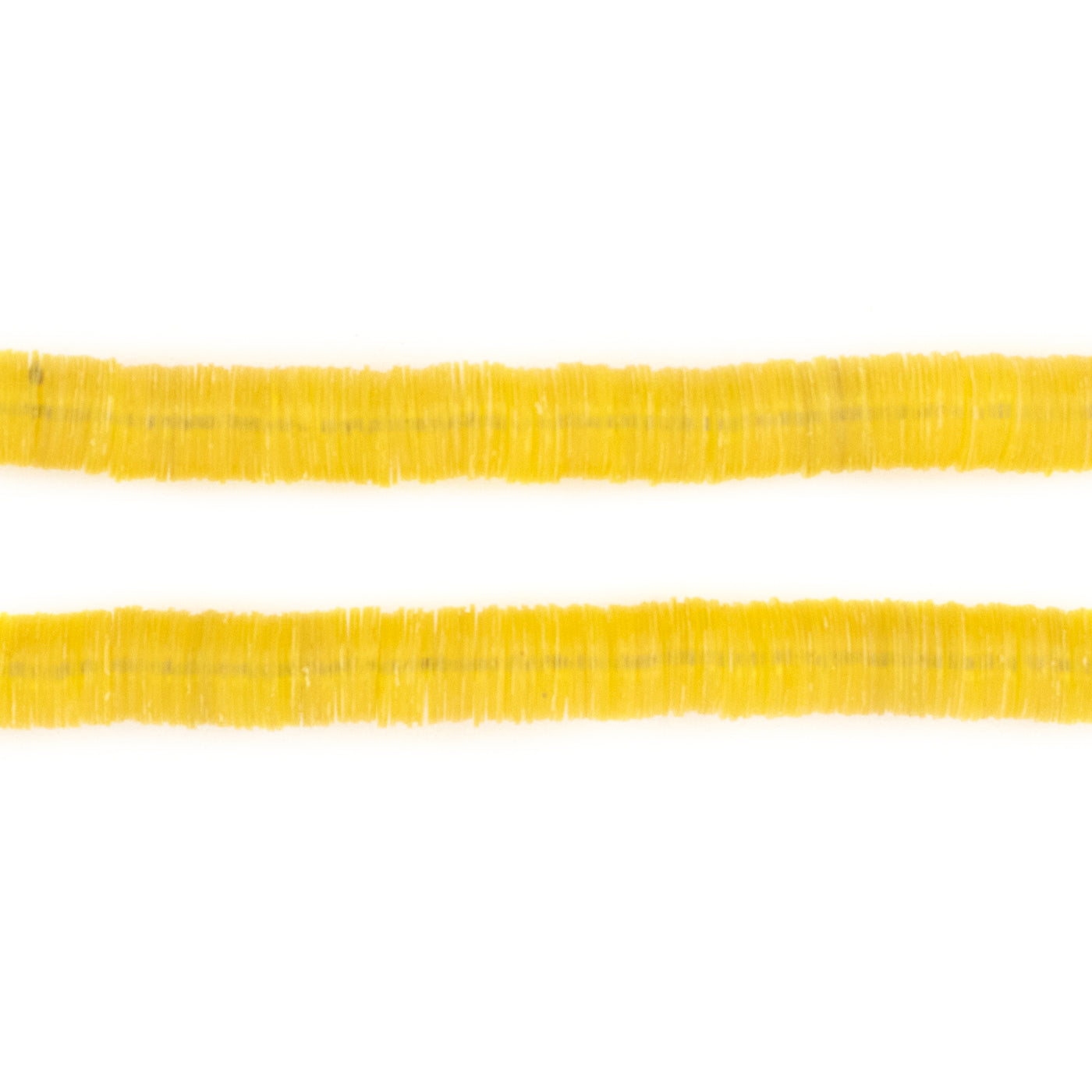 Translucent Yellow Vinyl Phono Record Beads (6mm) — The Bead Chest