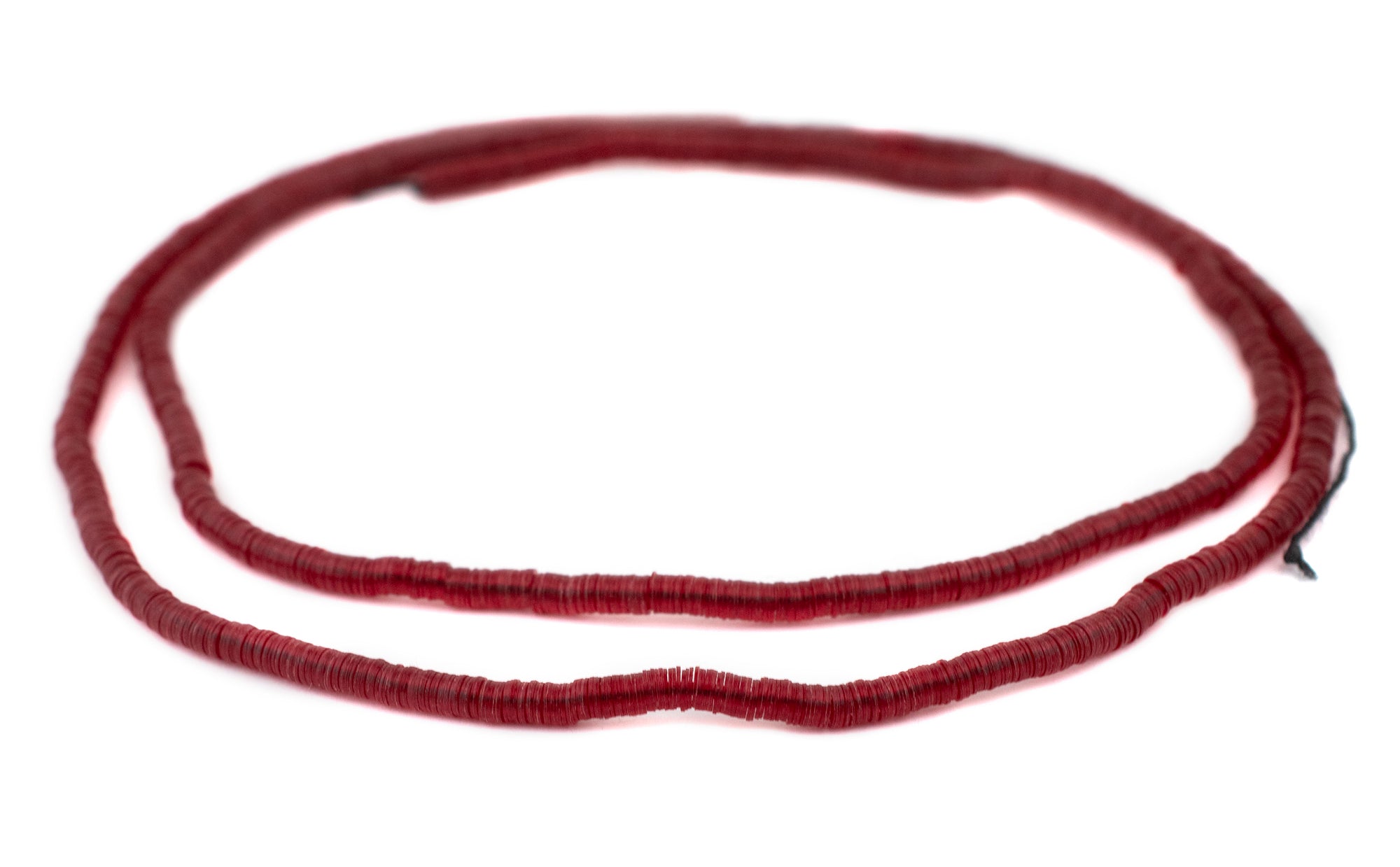 Translucent Red Vinyl Phono Record Beads (4mm) — The Bead Chest