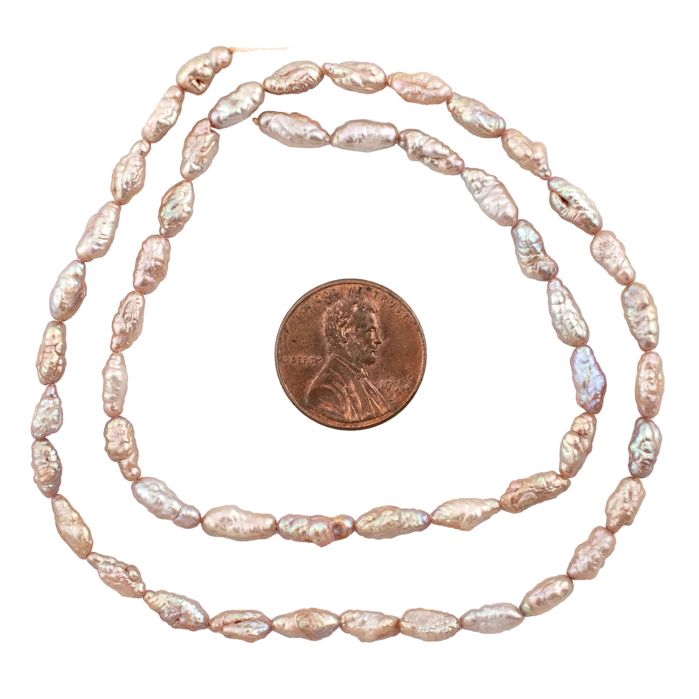 Peach Vintage Japanese Rice Pearl Beads (5mm) — The Bead Chest