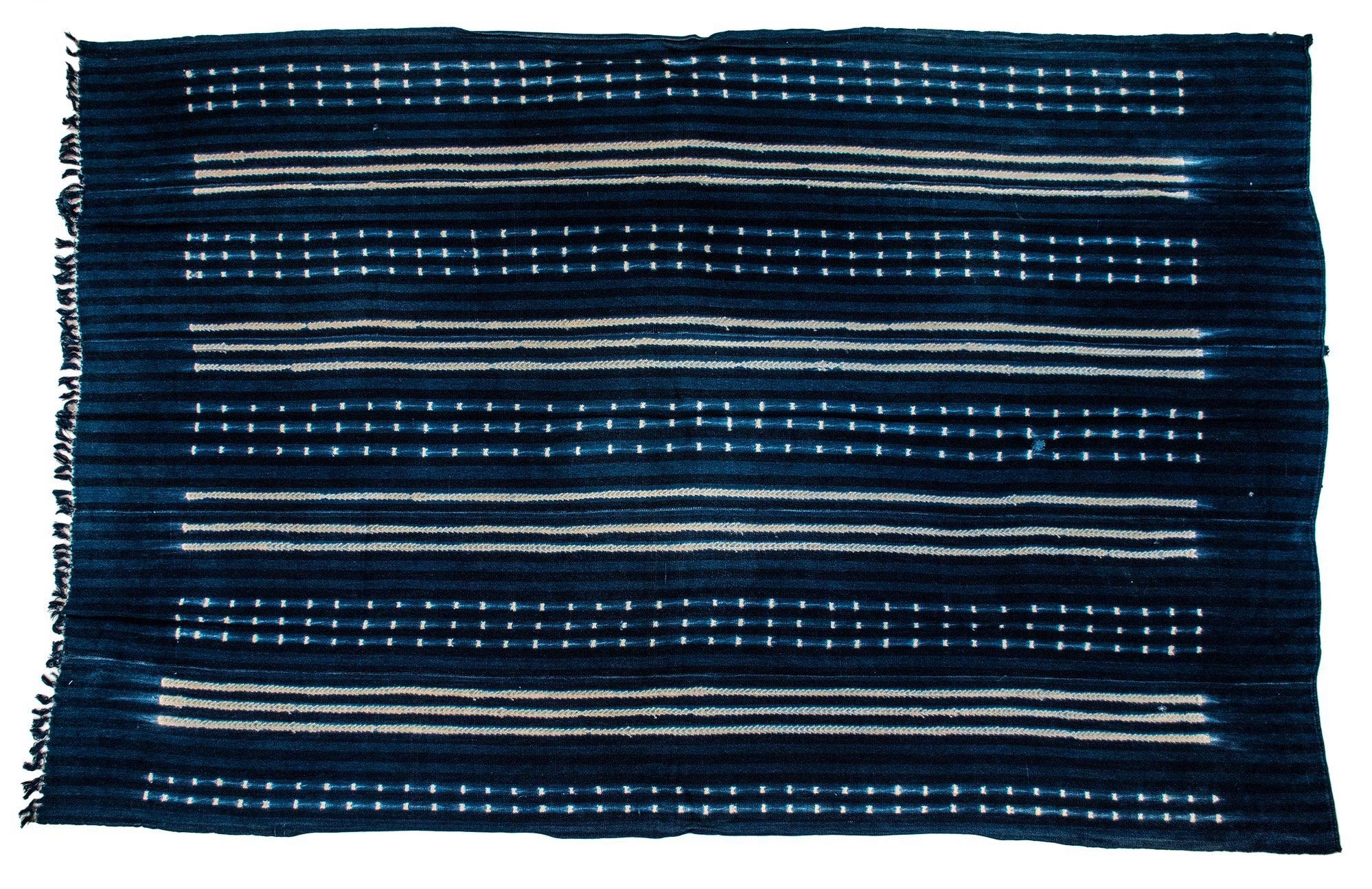 Dark Blue West African Indigo Cloth — The Bead Chest