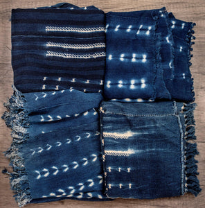 Dark Blue West African Indigo Cloth — The Bead Chest