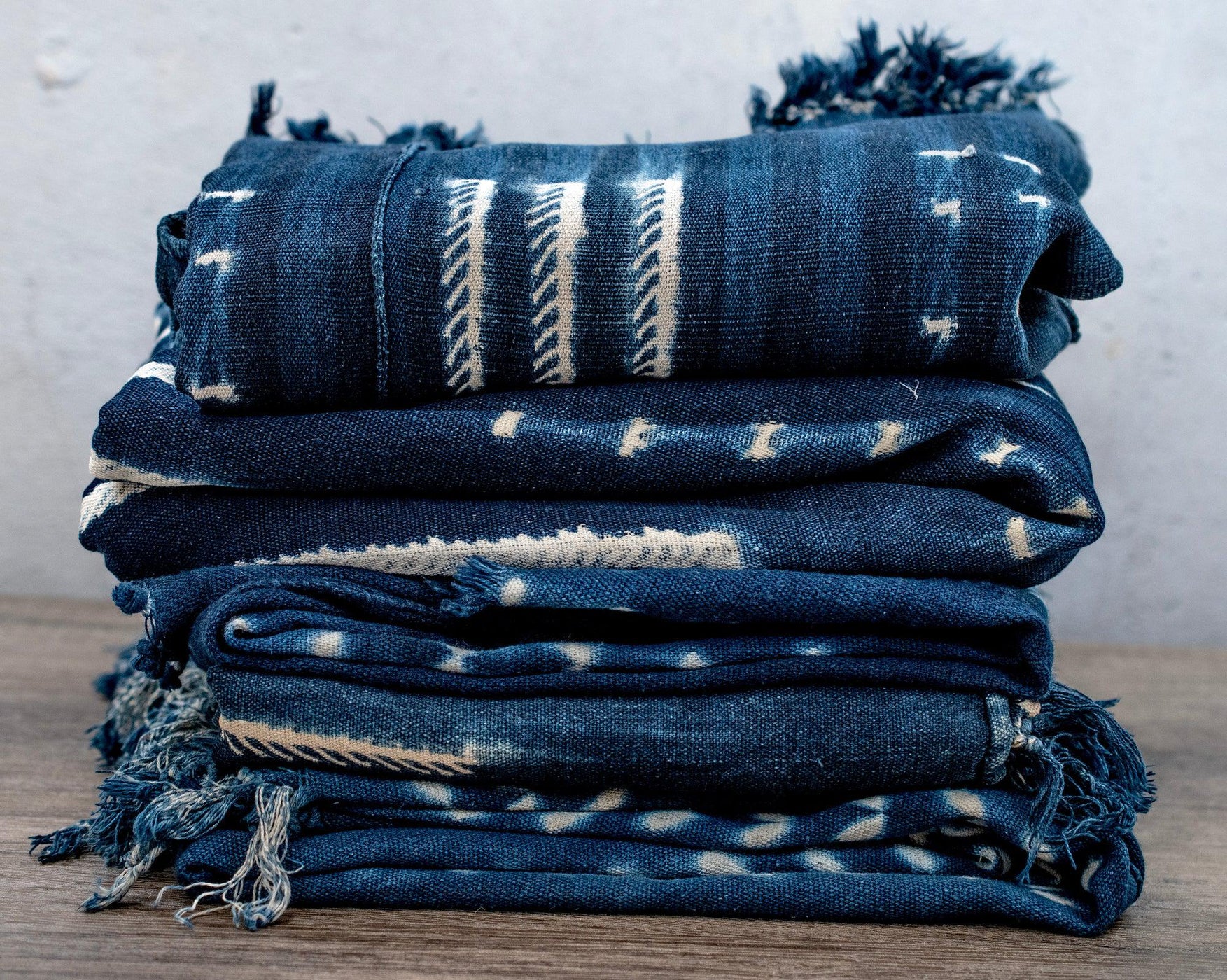 Dark Blue West African Indigo Cloth — The Bead Chest