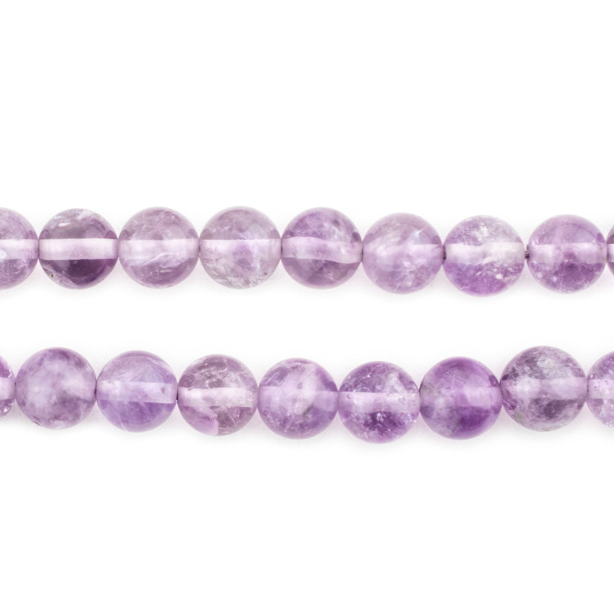 Light Round Amethyst Beads (8mm) — The Bead Chest