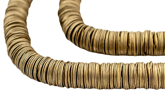 Brass Interlocking Crisp Beads (10mm) — The Bead Chest