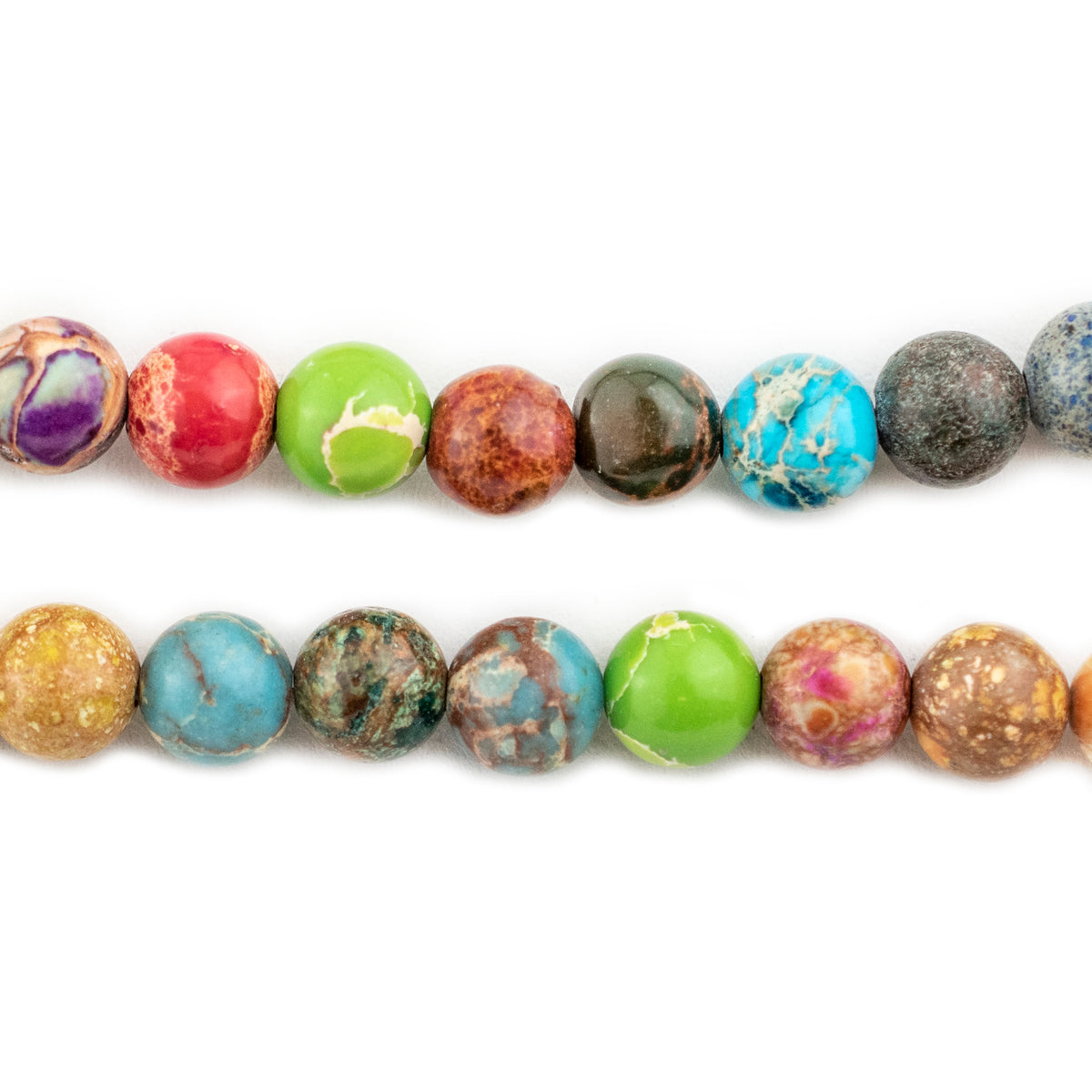 Rainbow Sea Sediment Jasper Beads (8mm) — The Bead Chest