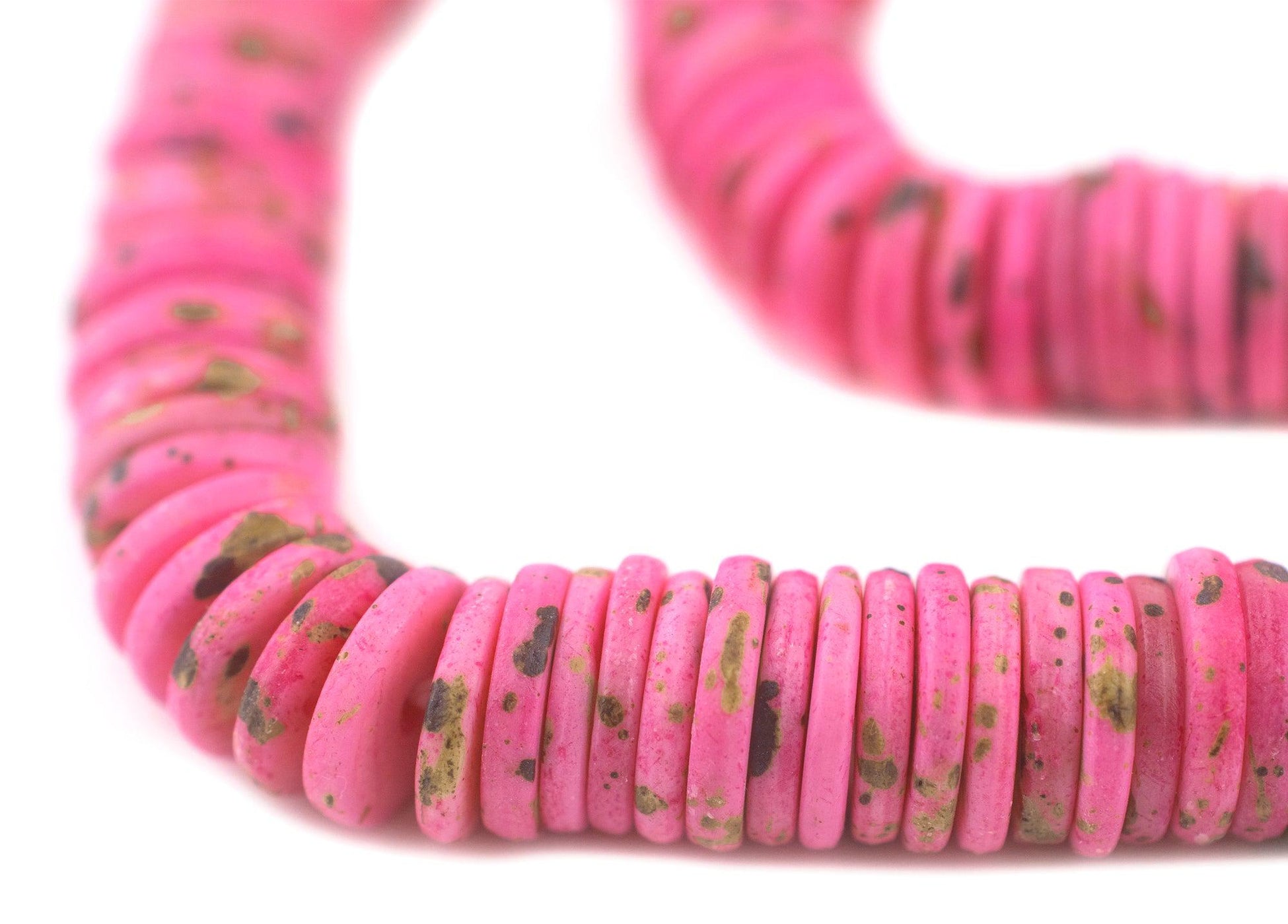 Tourmaline Pink Bone Button Beads (12mm) — The Bead Chest